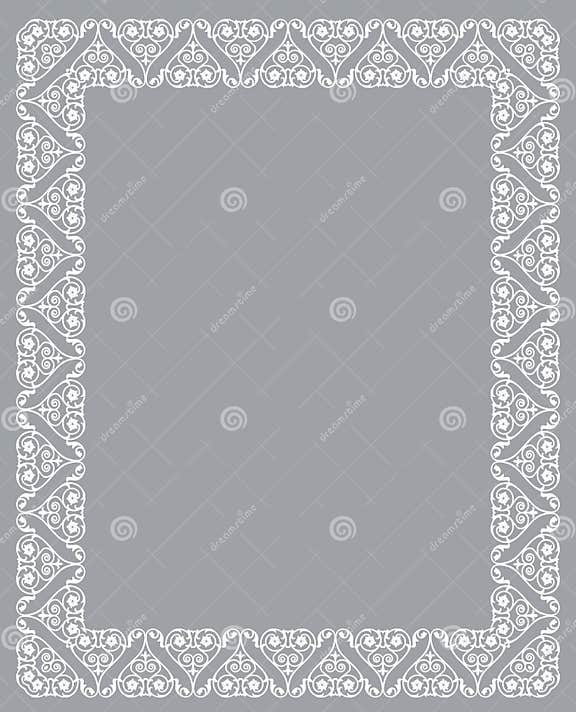 Frame branco delicado ilustração do vetor. Ilustração de molde - 109280027