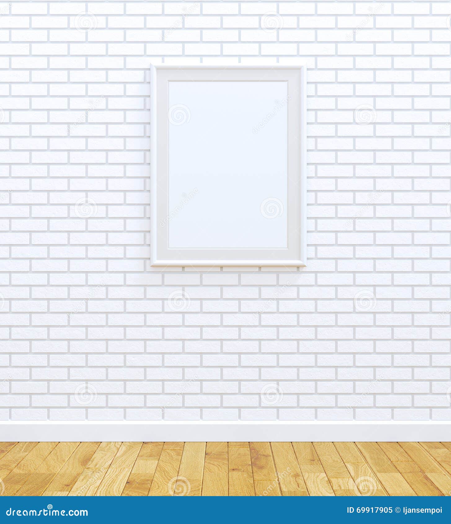 Frame branco grande ilustração stock. Ilustração de madeira - 69917905