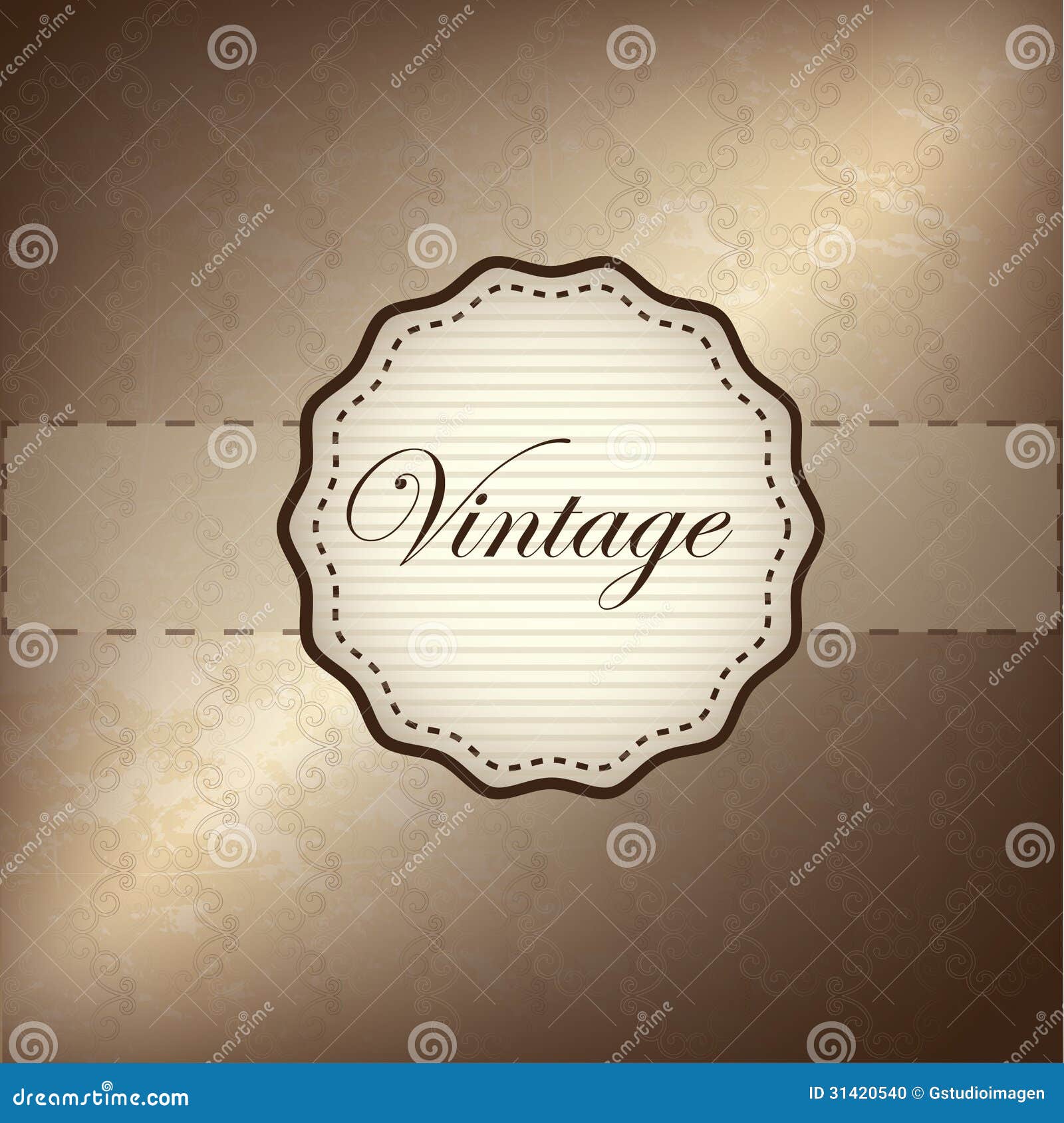 Frame bronze stock vector. Illustration of background - 31420540