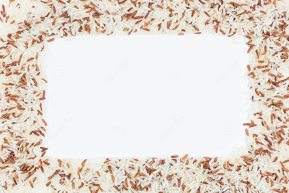 Frame of brown rice stock image. Image of cooking, rice - 43869933