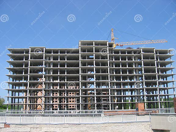 Frame of building stock image. Image of large, construction - 5360365