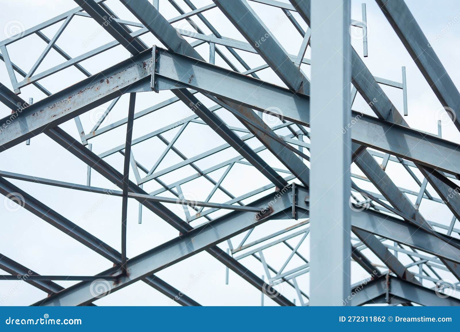 The Frame of the Building is Made of Welded Metal Structures ...