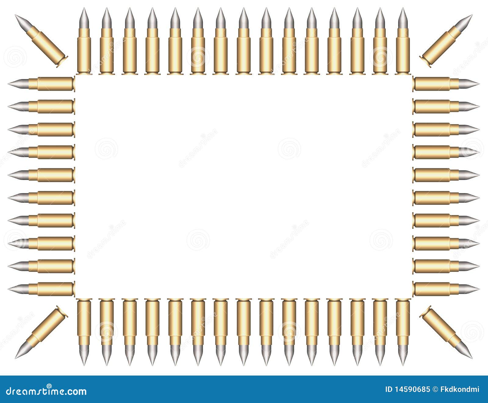 Frame of bullets. stock illustration. Illustration of number - 14590685