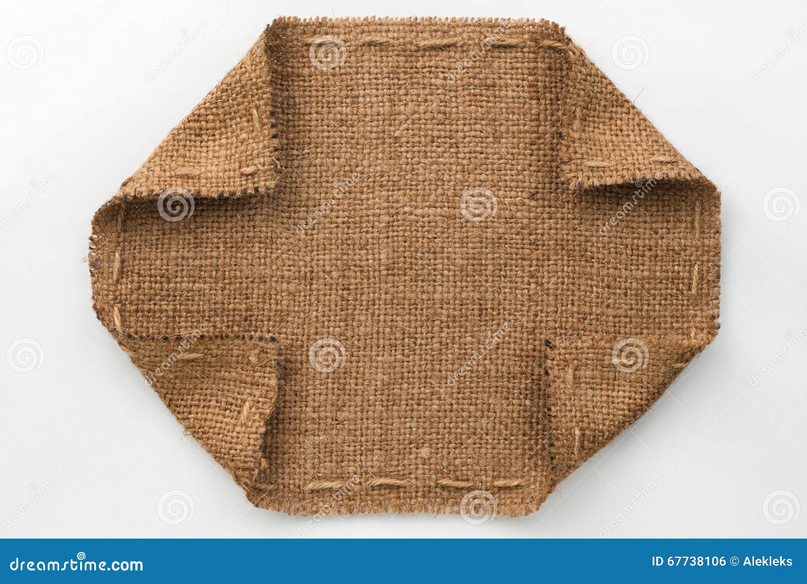 Frame with Burlap Wrapped Edges Stock Photo - Image of object, fabric ...
