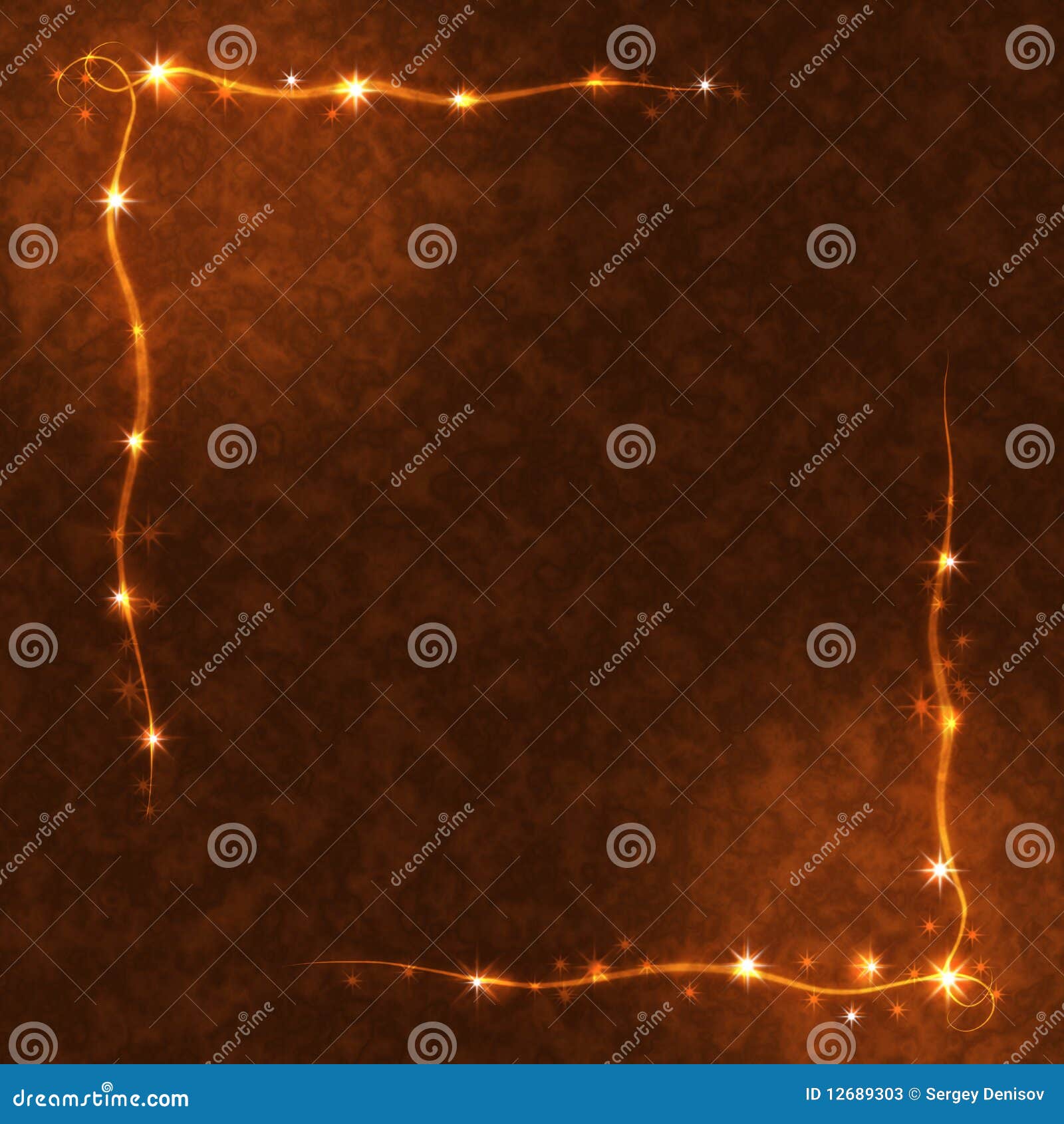 Frame of the Burning Elements Stock Illustration - Illustration of ...