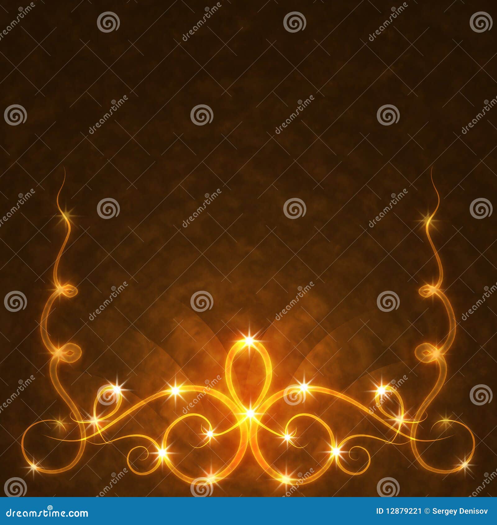 Frame of the Burning Elements Stock Illustration - Illustration of ...