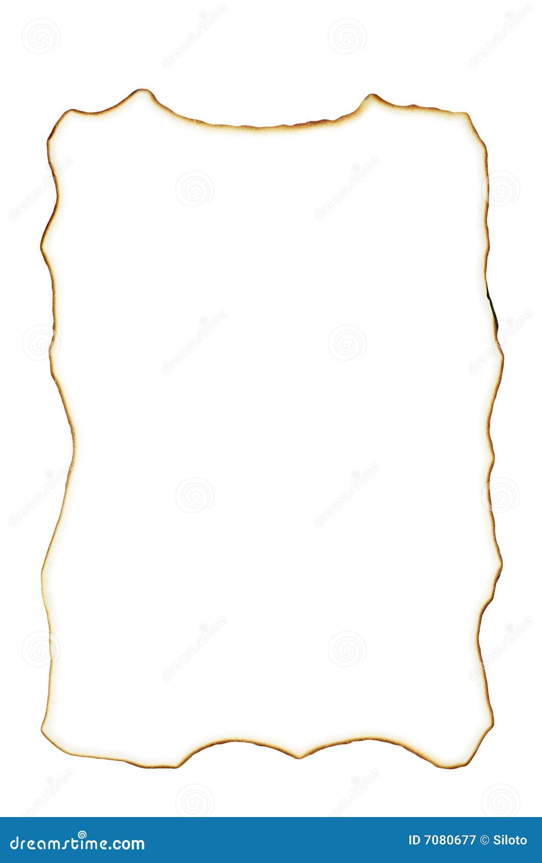 Frame with burnt edges stock image. Image of paper, concepts - 7080677