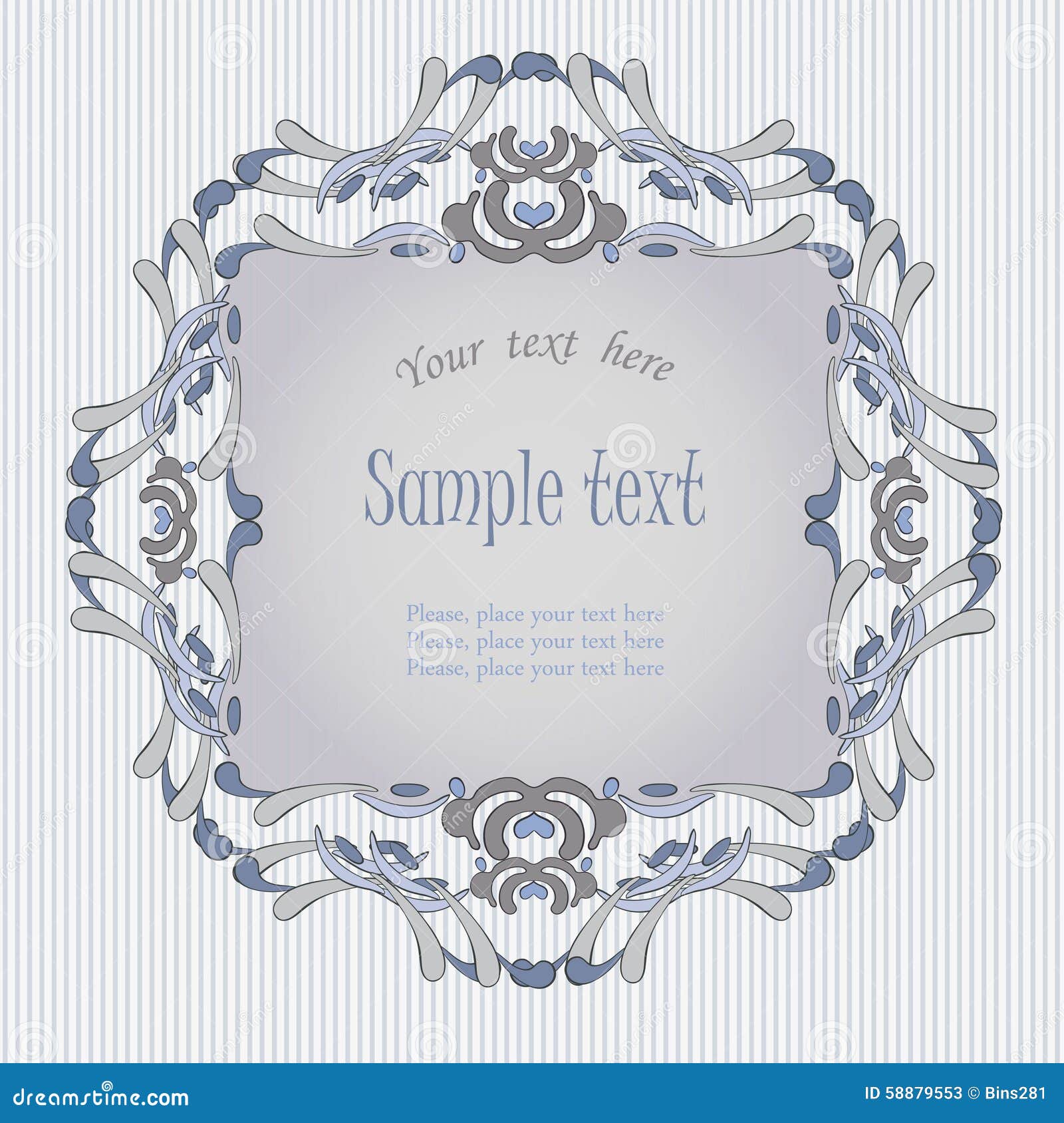 Frame for card stock vector. Illustration of texture - 58879553