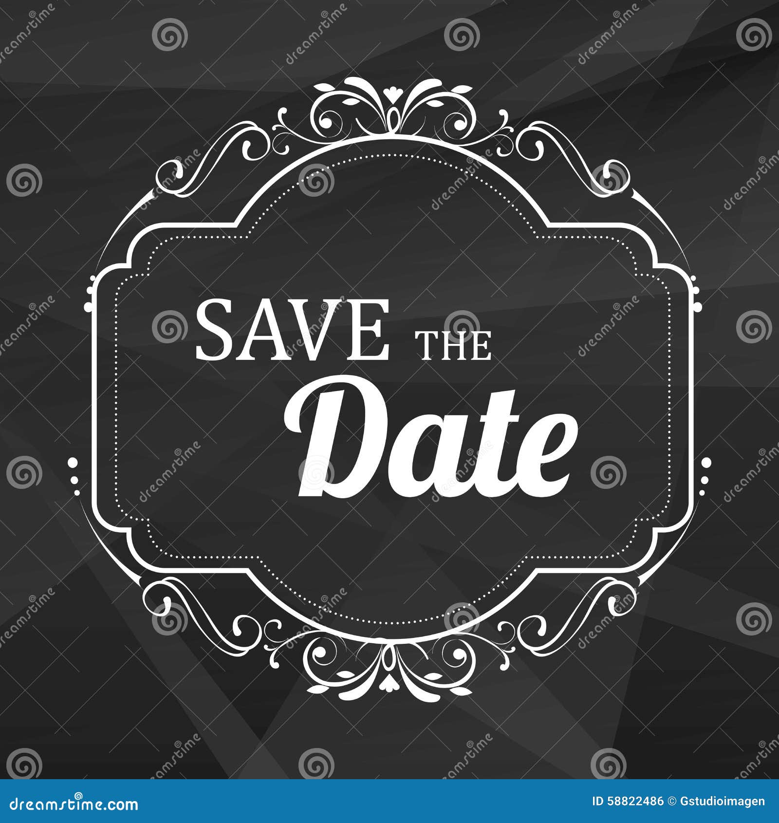 Frame card design. stock vector. Illustration of note - 58822486