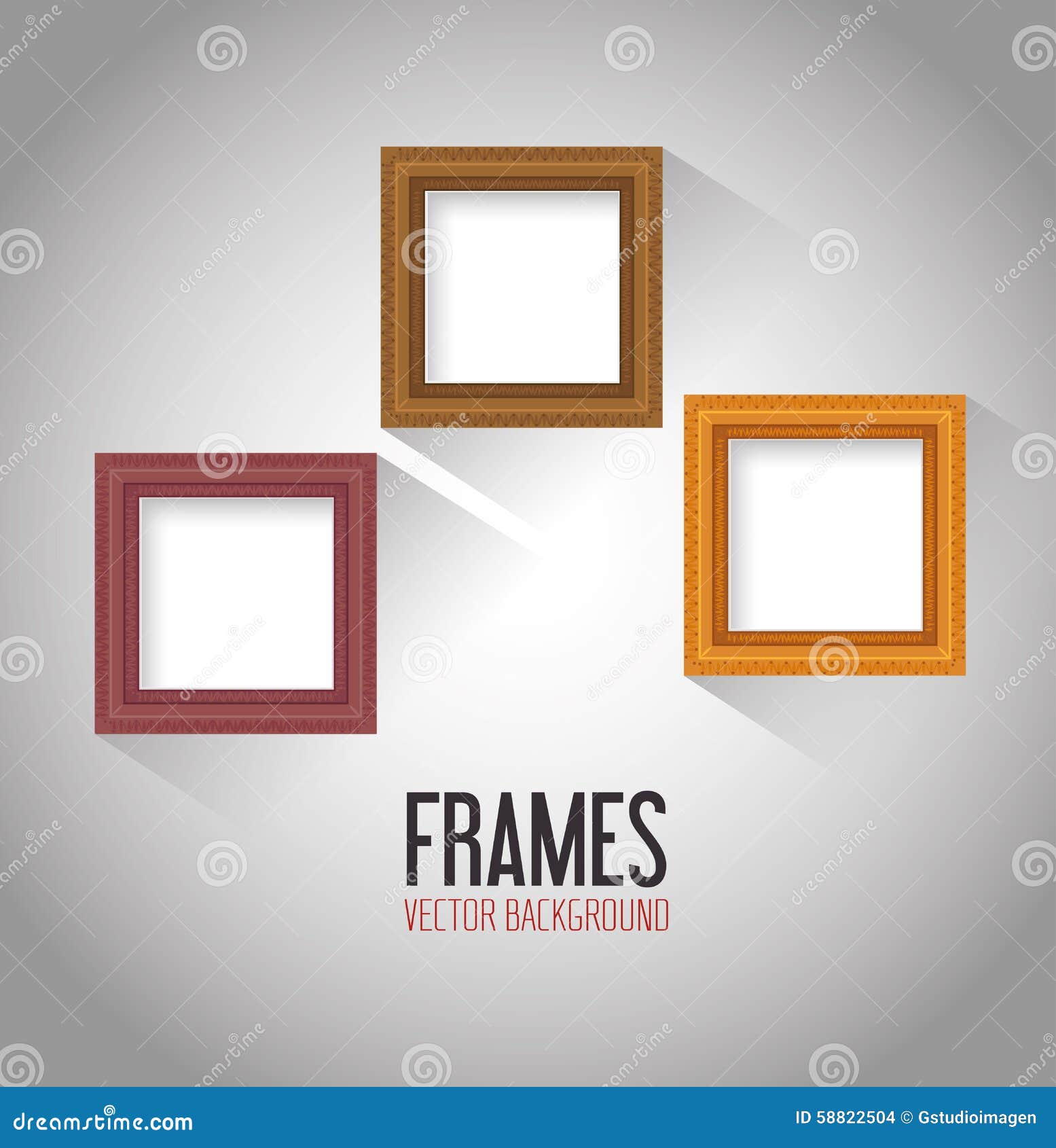 Frame card design. stock vector. Illustration of premium - 58822504