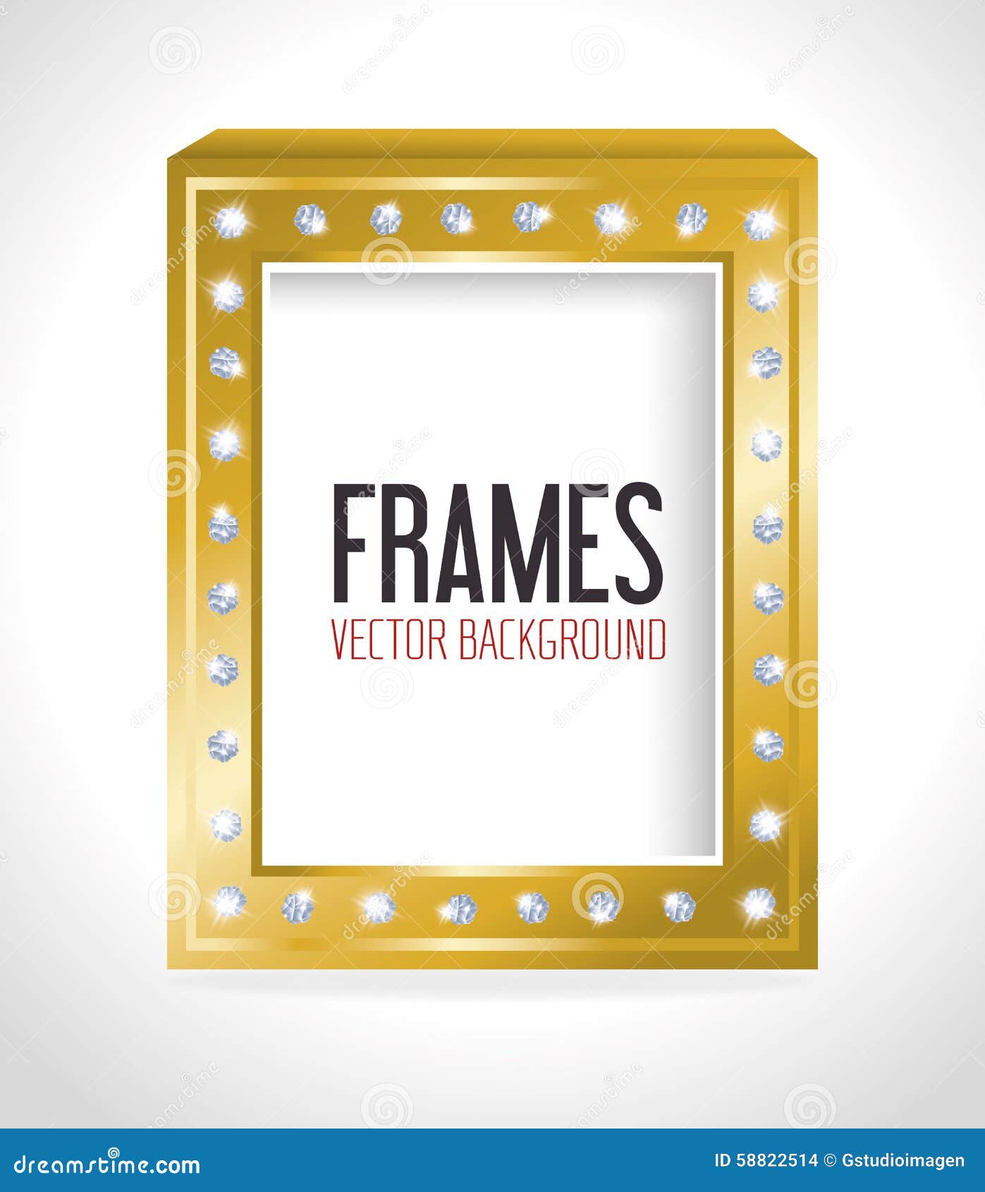 Frame card design. stock vector. Illustration of notepad - 58822514