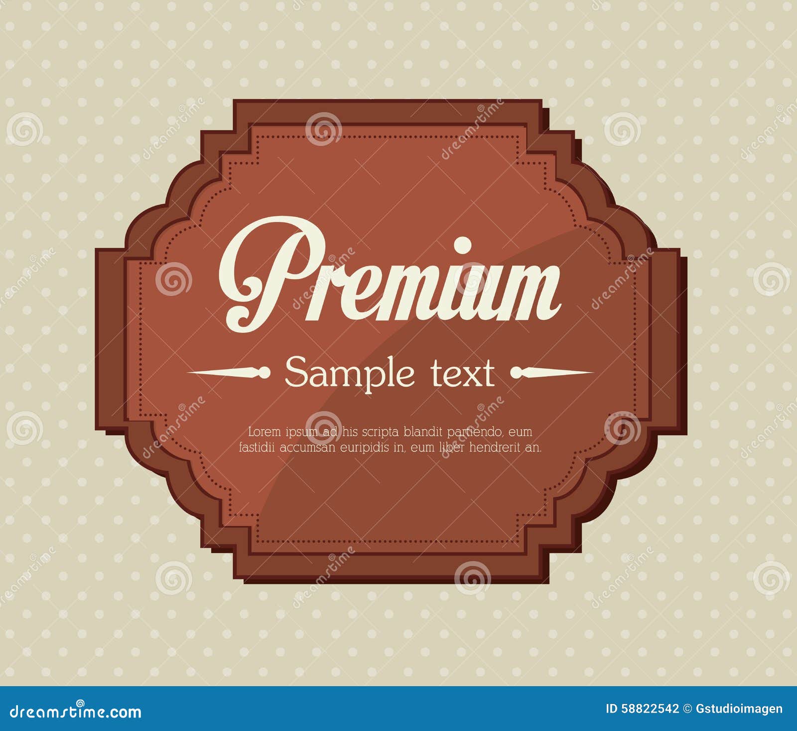 Frame card design. stock vector. Illustration of page - 58822542