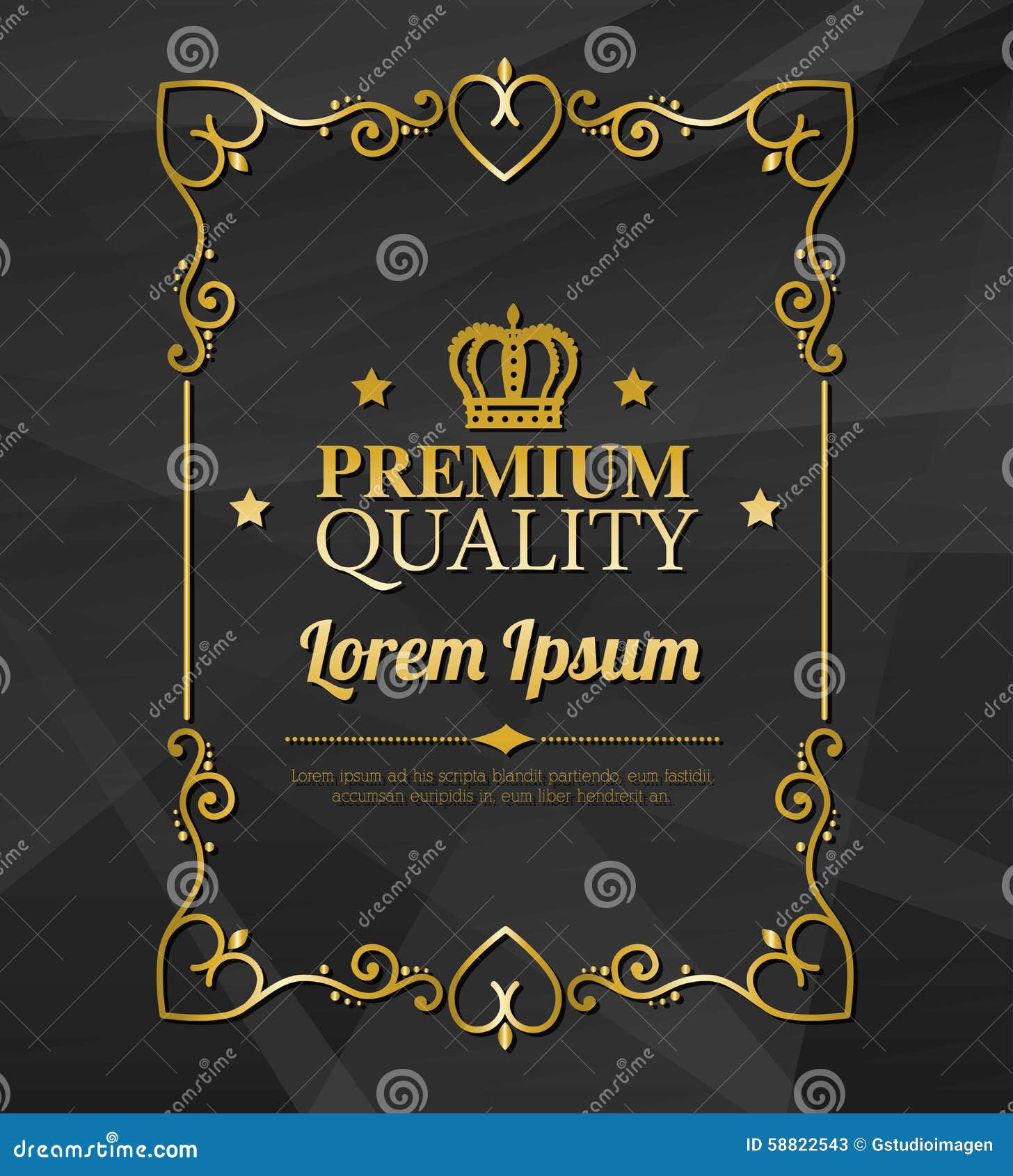 Frame card design. stock vector. Illustration of abstract - 58822543