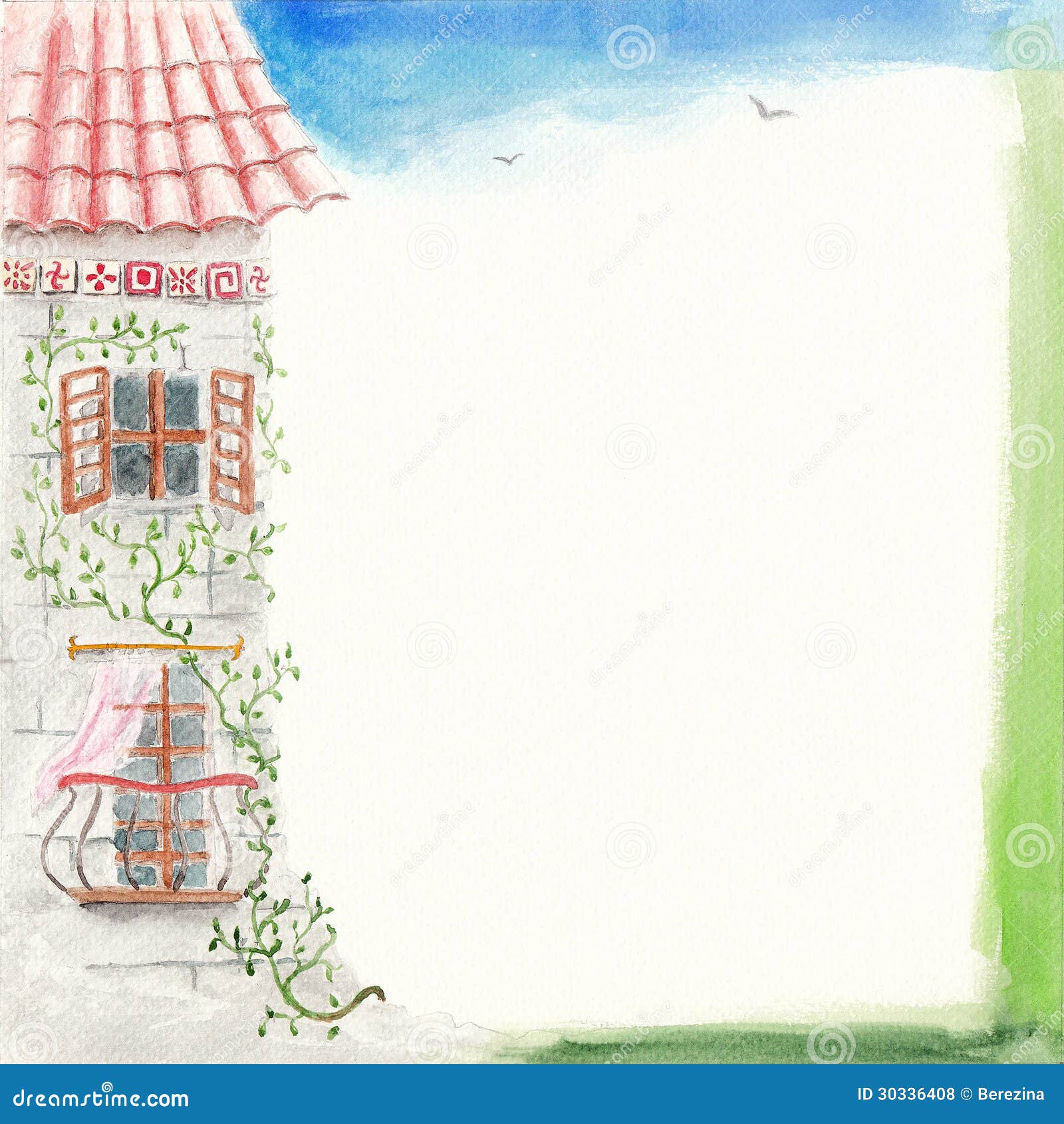 Frame castle stock illustration. Illustration of painted - 30336408