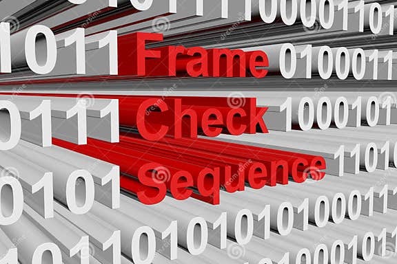 Frame check sequence stock illustration. Illustration of render - 96632120