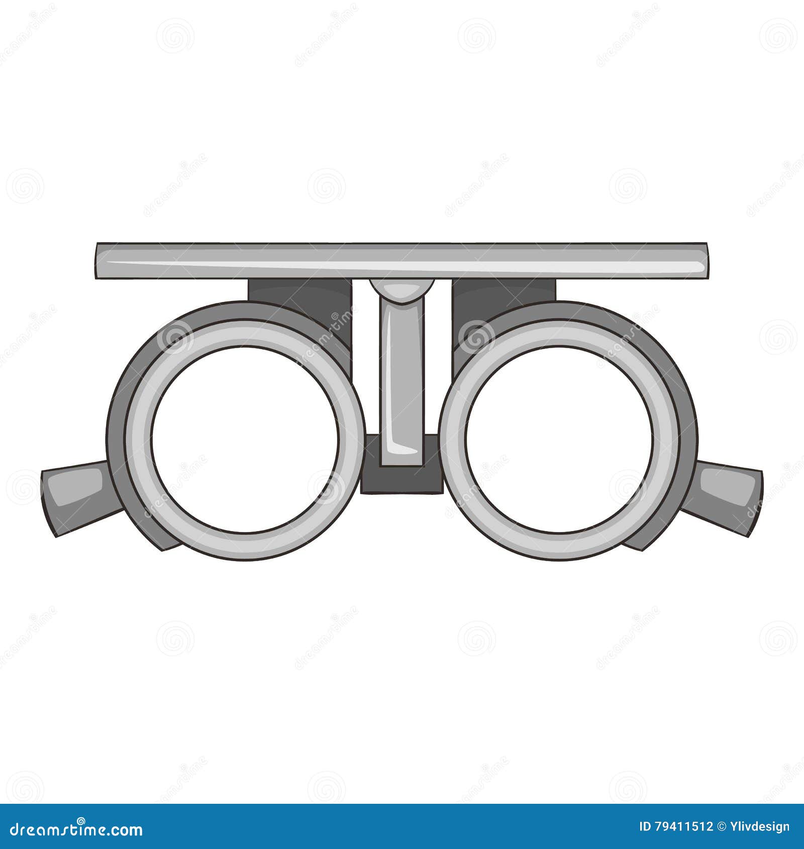 Frame for Checking Vision Icon, Cartoon Style Stock Vector ...