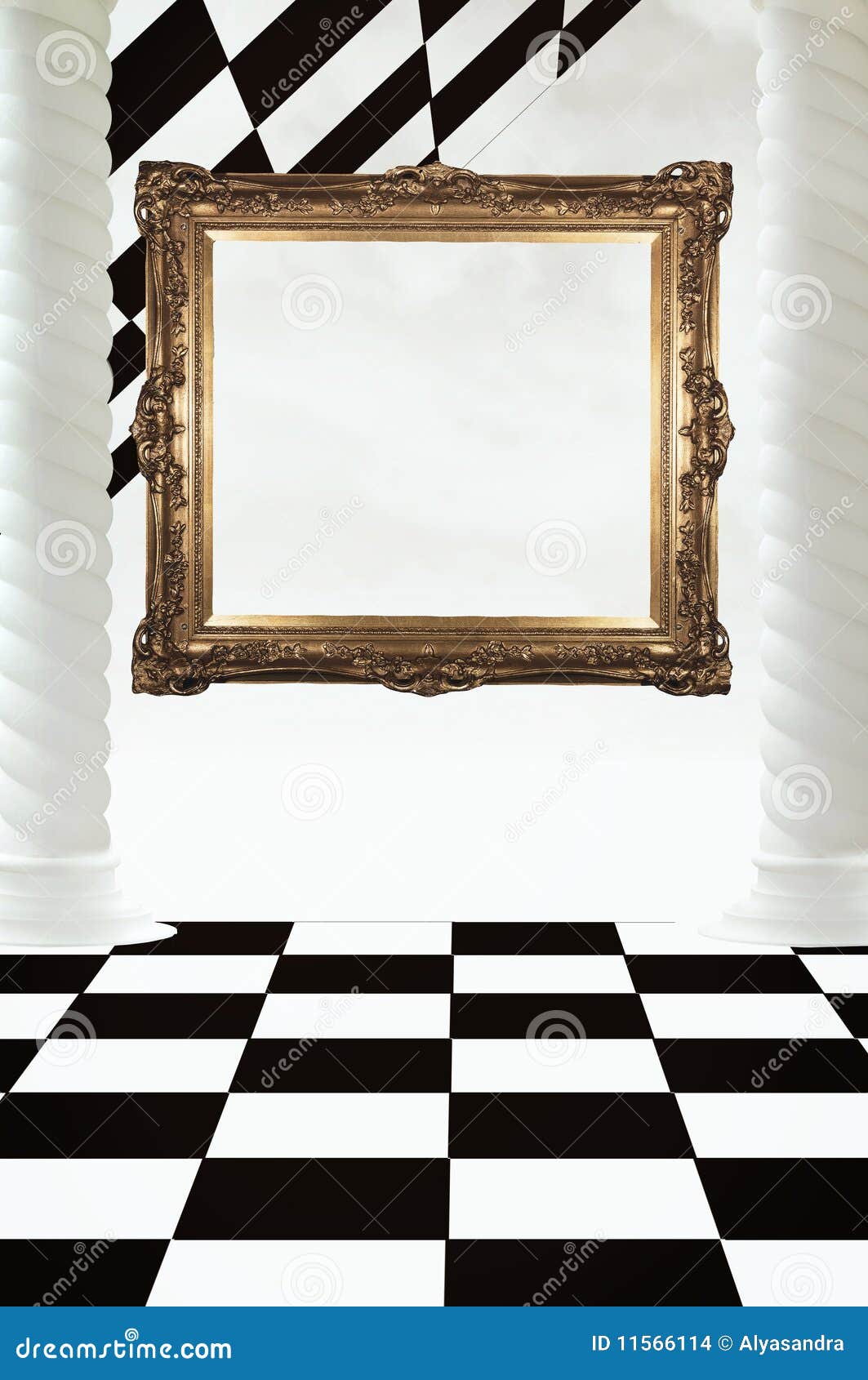 Frame on Chessboard Abstract Stock Photo - Image of blocks, chessboard ...