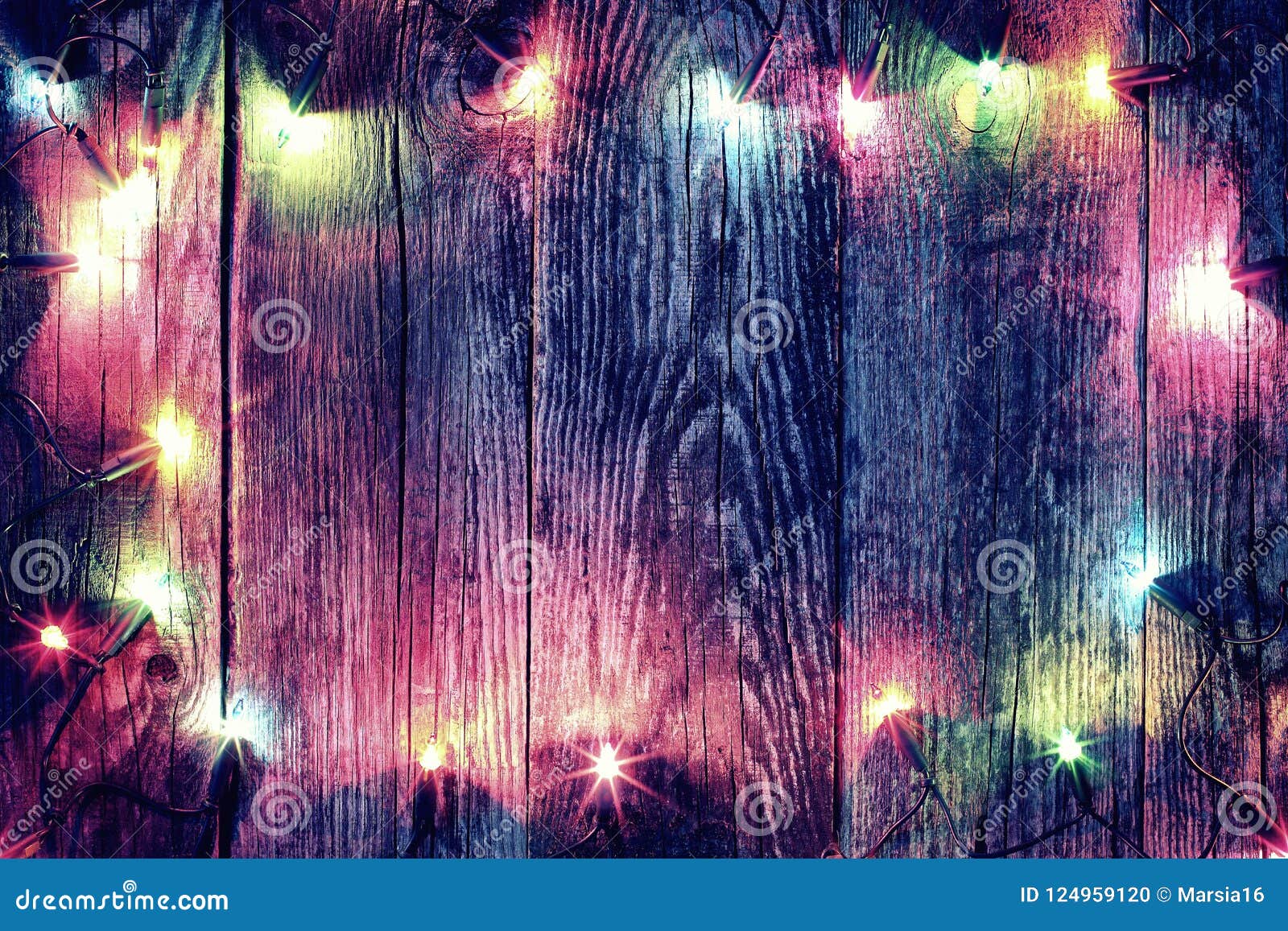Frame of christmas lights stock photo. Image of happy - 124959120