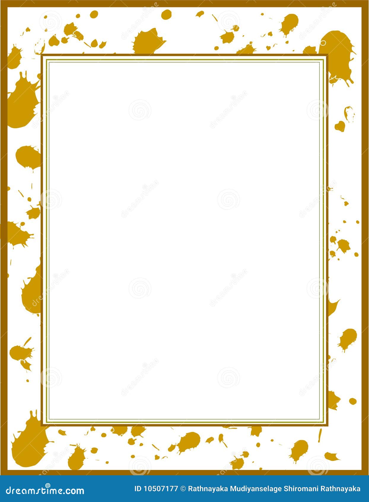 Frame with clay splatter stock illustration. Illustration of pattern ...