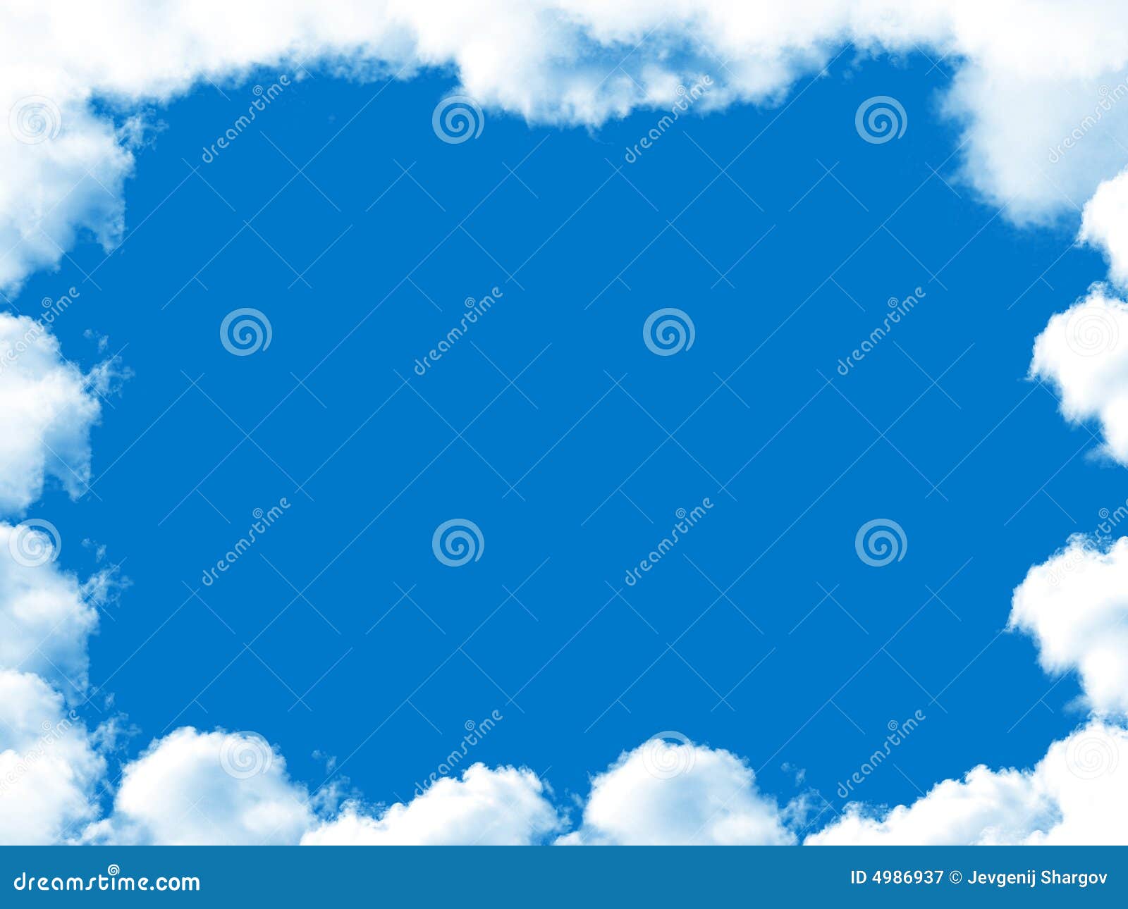 Frame From Clouds Royalty Free Stock Photography - Image: 4986937