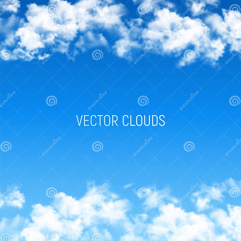 Frame with clouds stock vector. Illustration of realism - 92447911