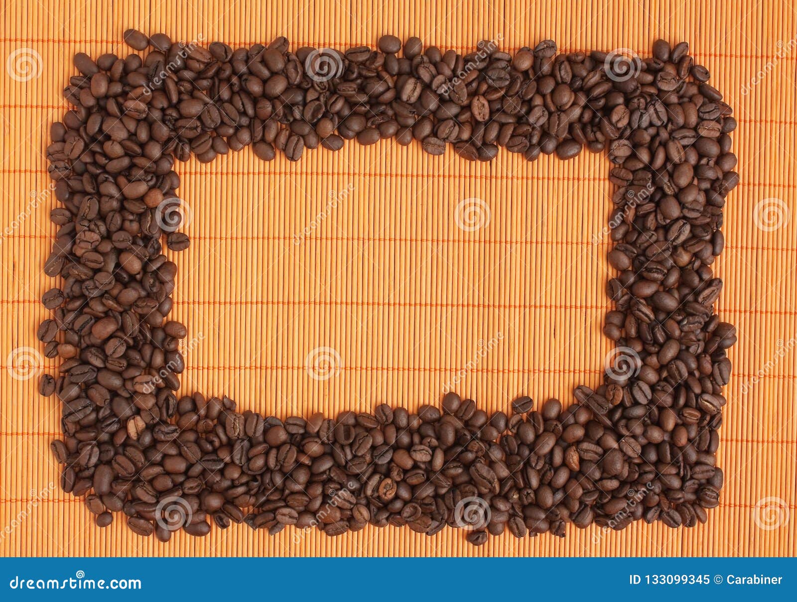 Frame of coffee beans stock image. Image of space, style - 133099345