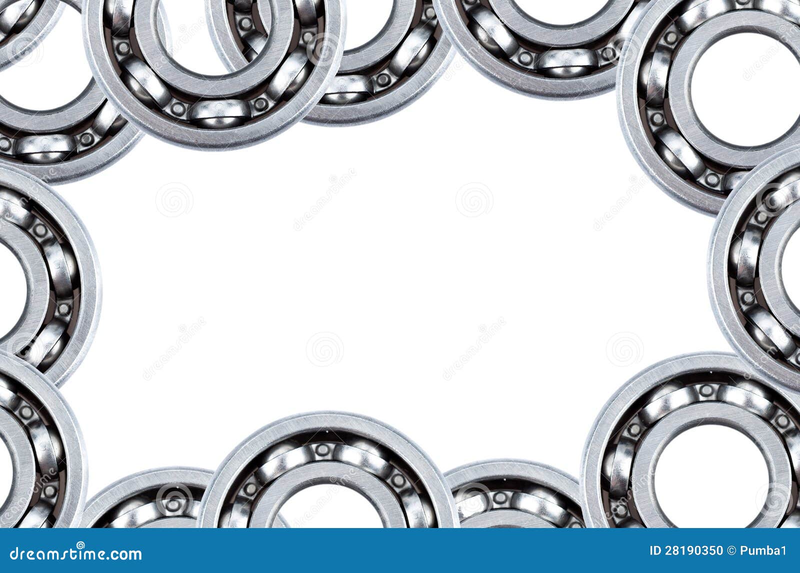 Frame Collage from Steel Ball Bearing Stock Photo - Image of chrome ...