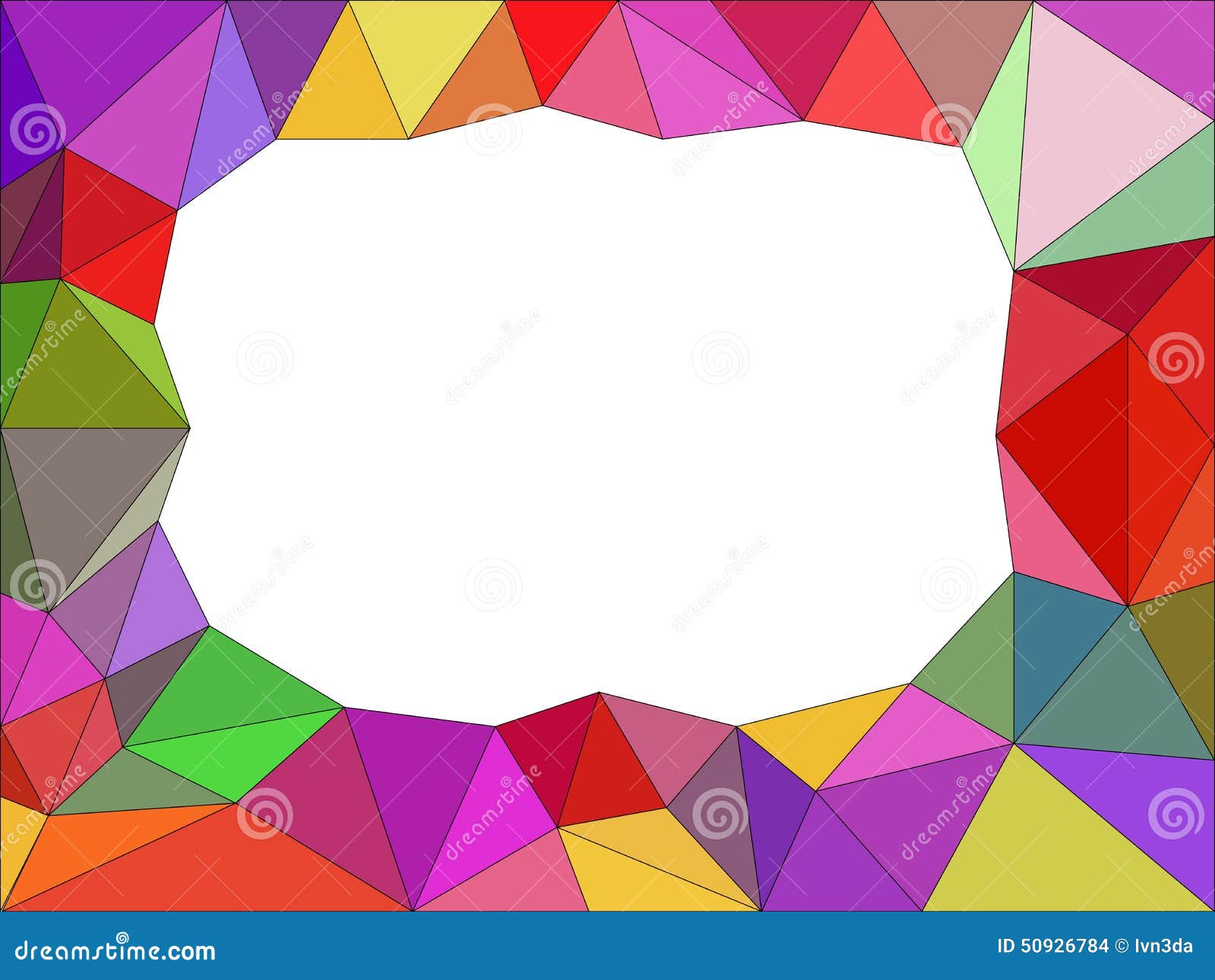 Frame from Colored Polygons Stock Illustration - Illustration of ...