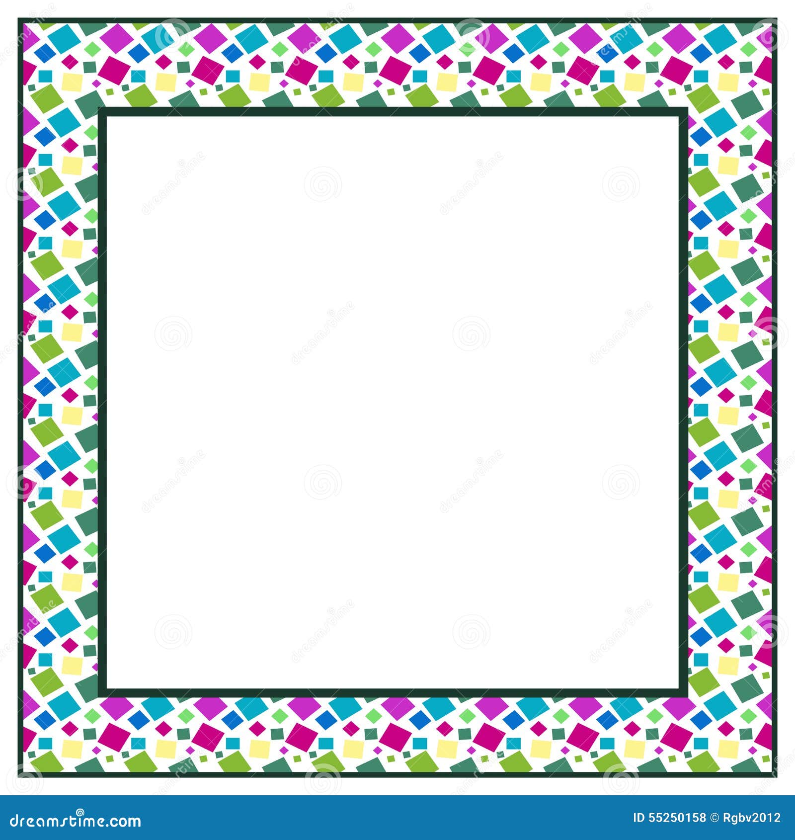 Frame from colored shapes stock vector. Illustration of colored - 55250158