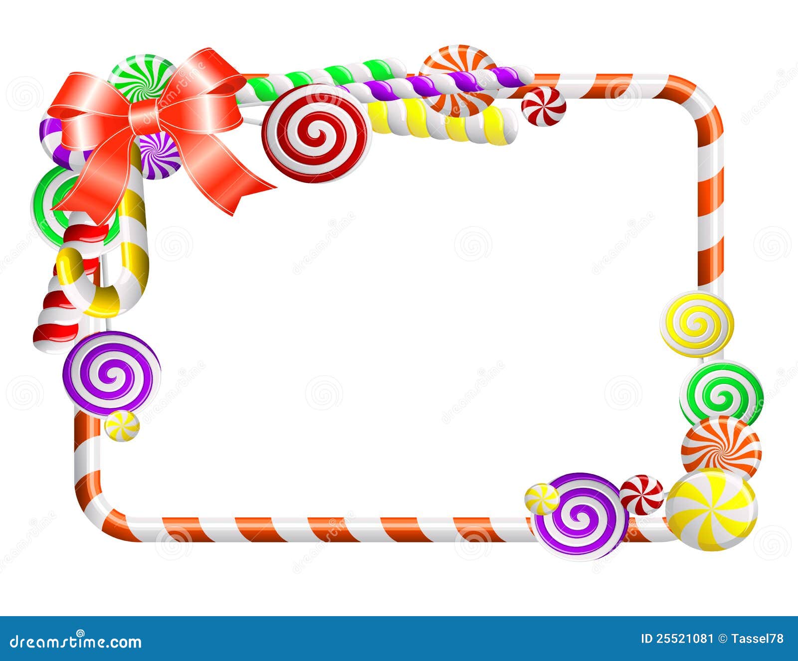 Colorful Candy Borders And Frames