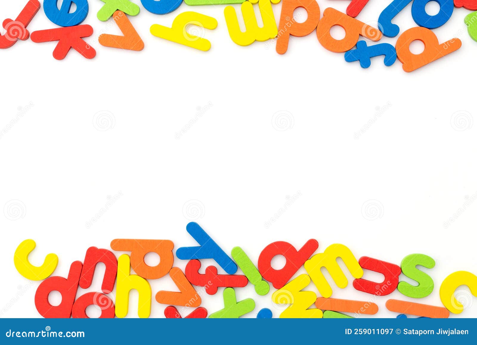 Frame Colorful English Alphabet on White Stock Image - Image of game ...