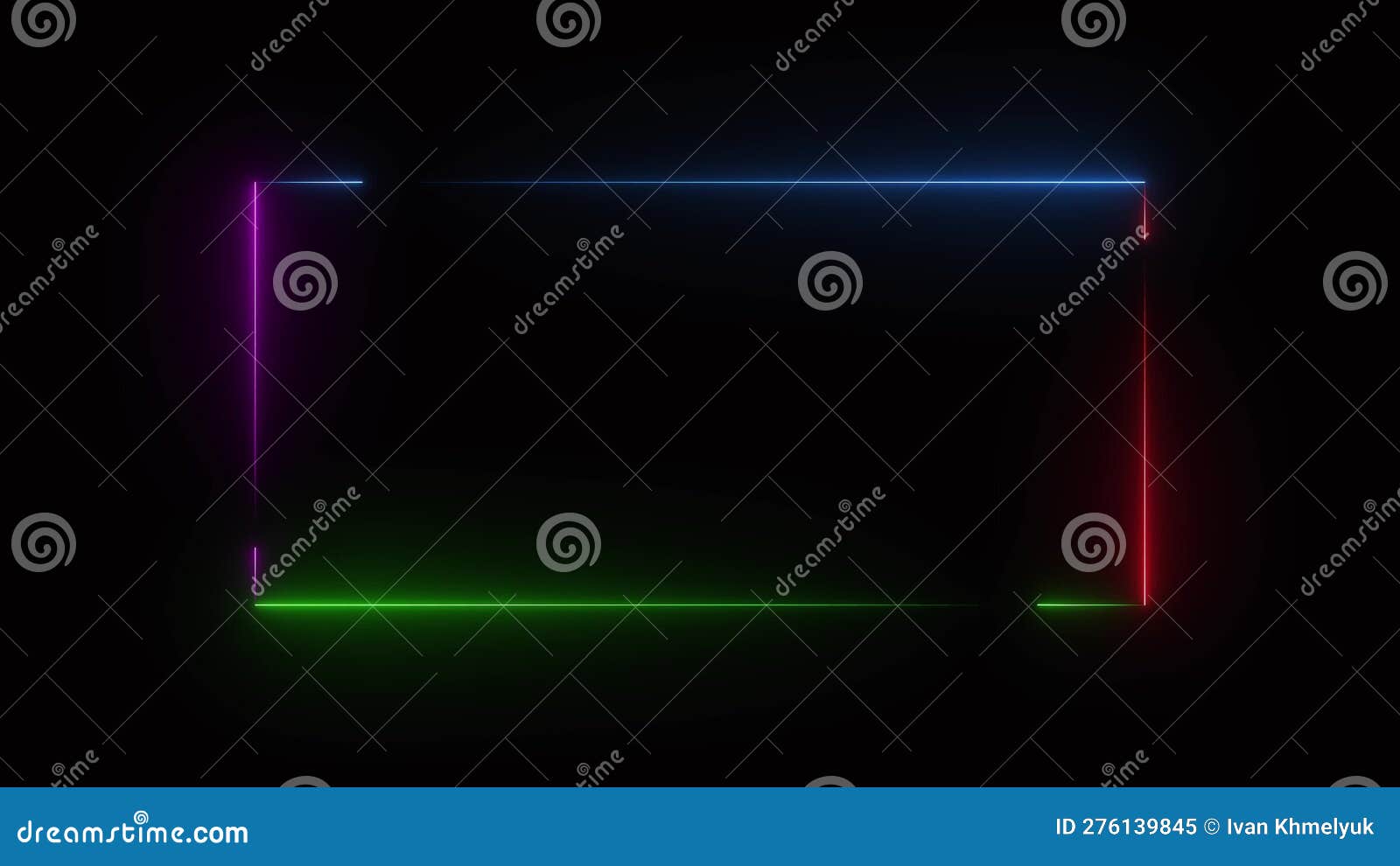 Frame of Colorful Neon Lights in Loop Motion Stock Video - Video of ...