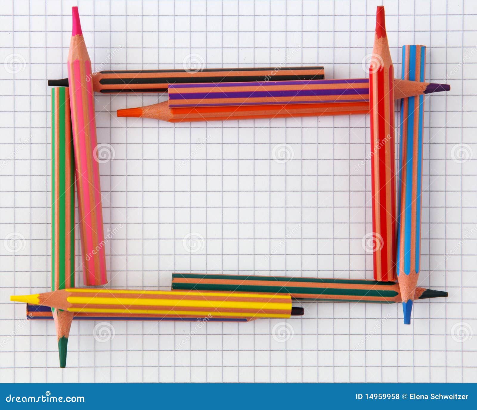 Frame colorido dos lápis foto de stock. Imagem de verificado - 14959958