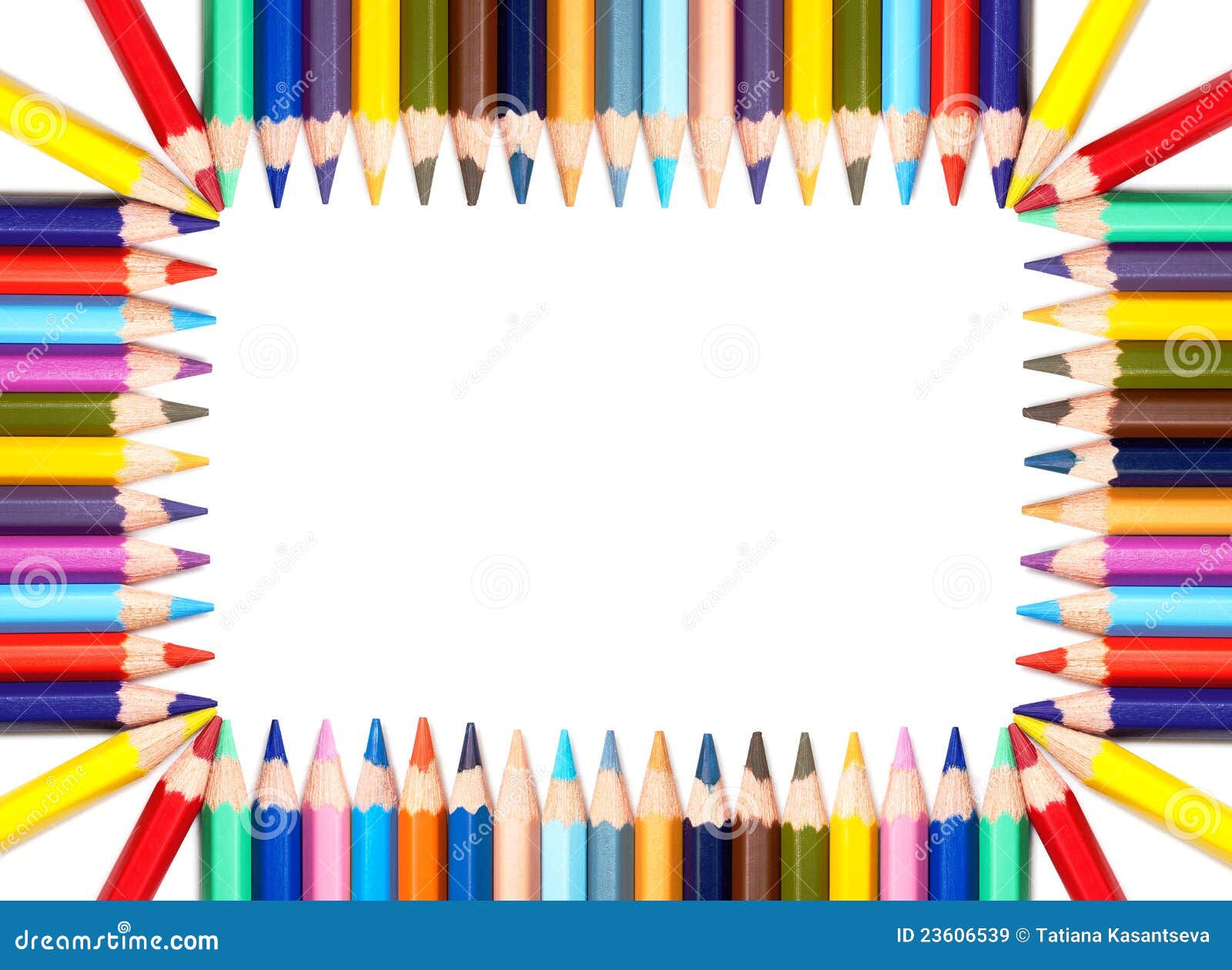 Frame colorido dos lápis imagem de stock. Imagem de madeira - 23606539