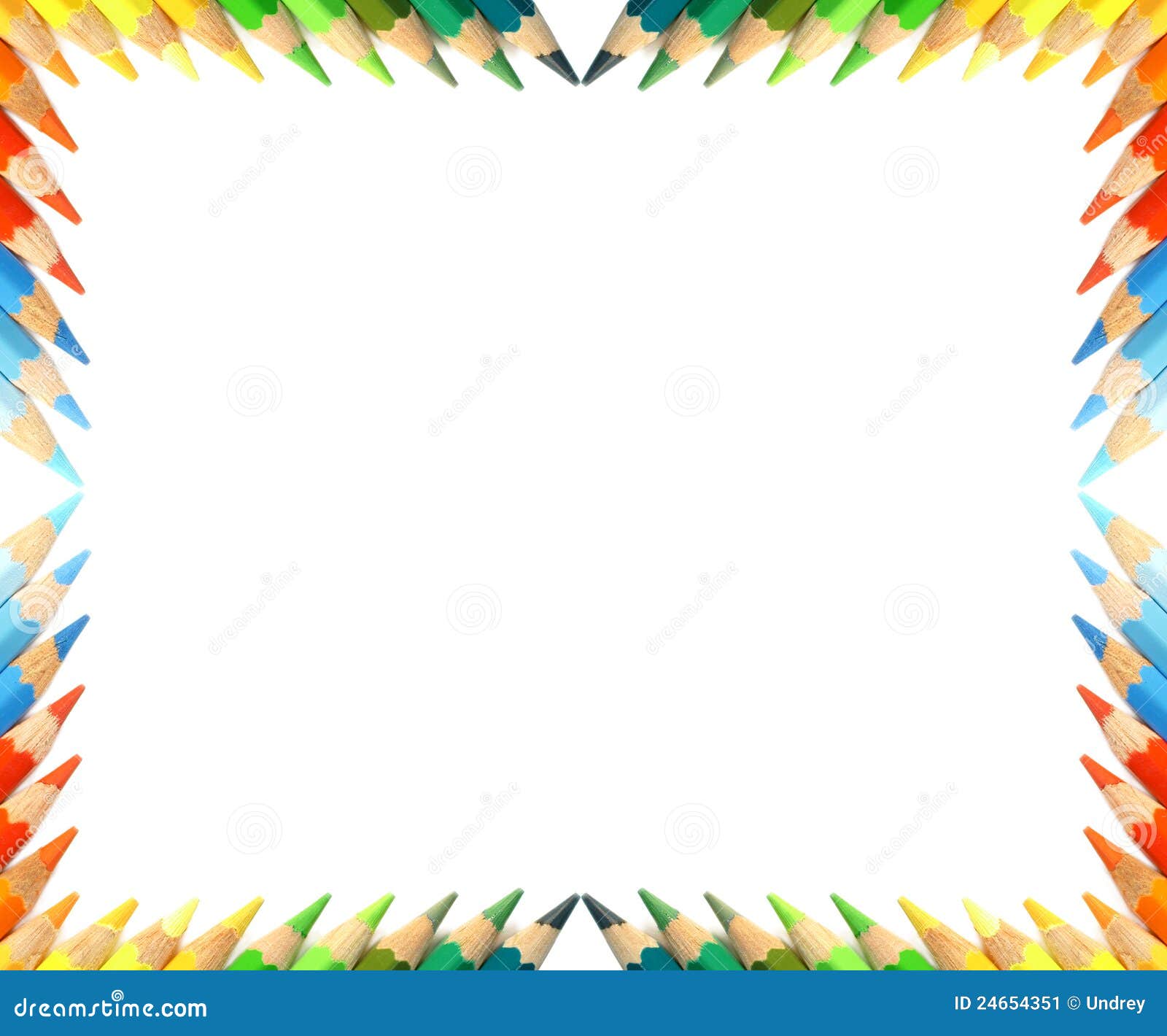 Frame colorido dos lápis imagem de stock. Imagem de grande - 24654351