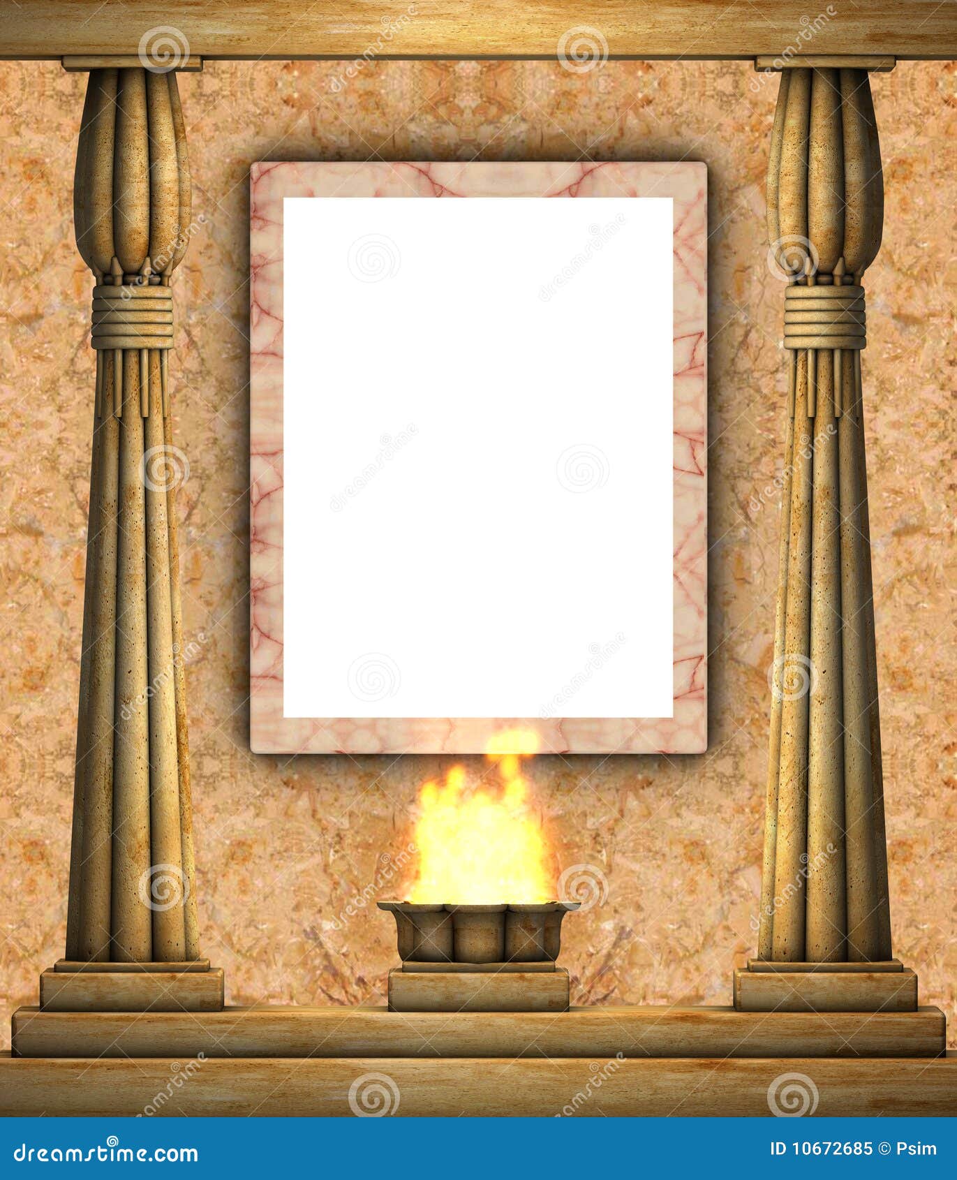 Frame and columns stock illustration. Illustration of clipping - 10672685