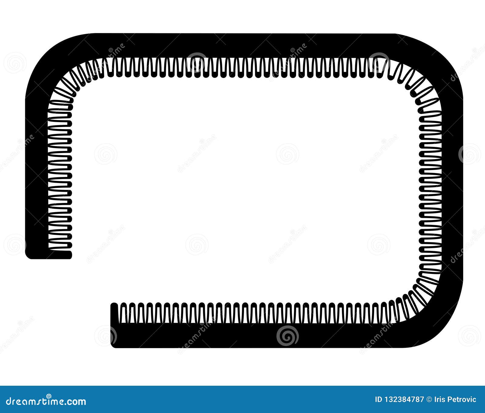Frame - comb stock illustration. Illustration of open - 132384787