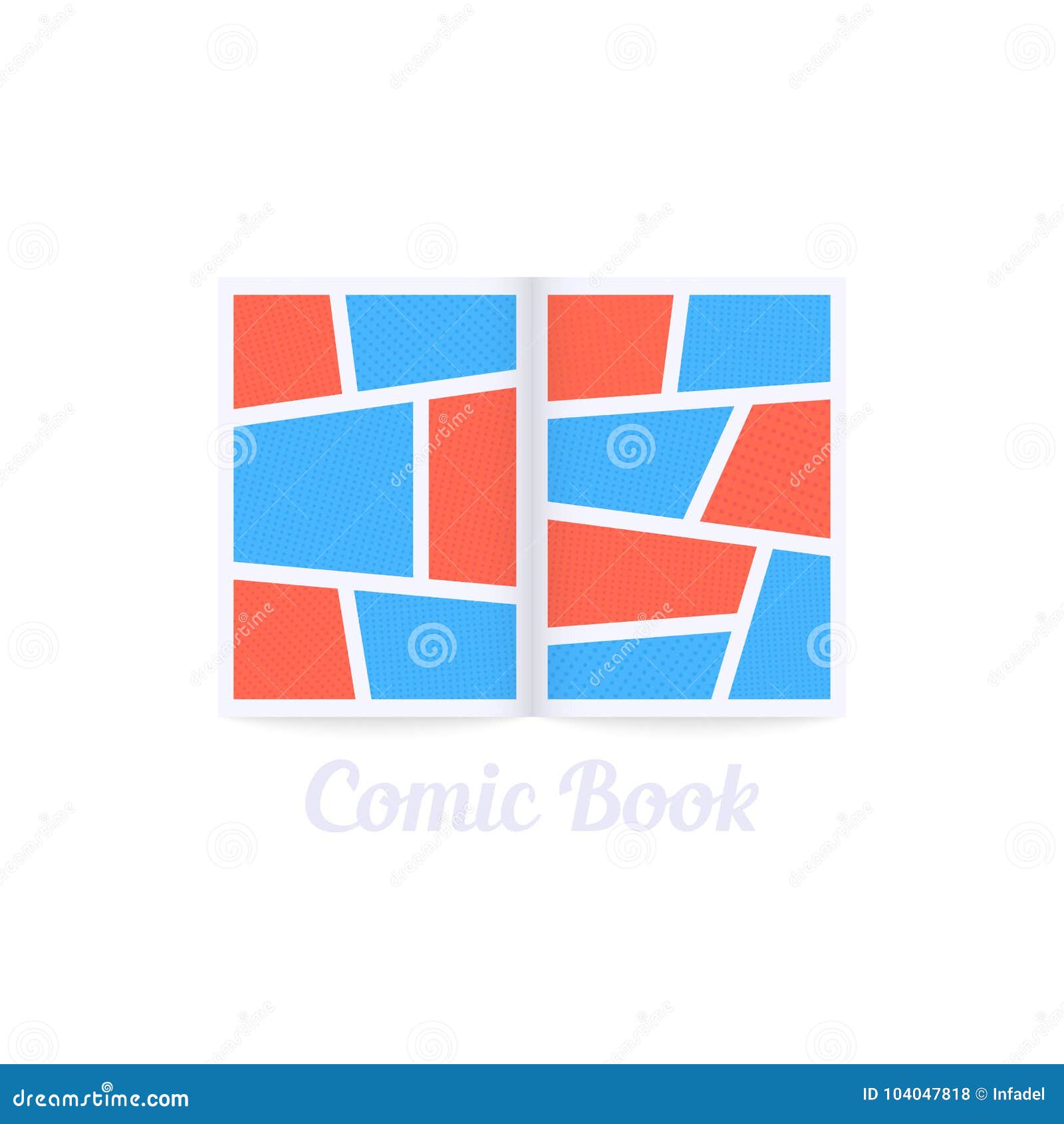 Frame Comic Book Realistic Border Stock Vector - Illustration of ...