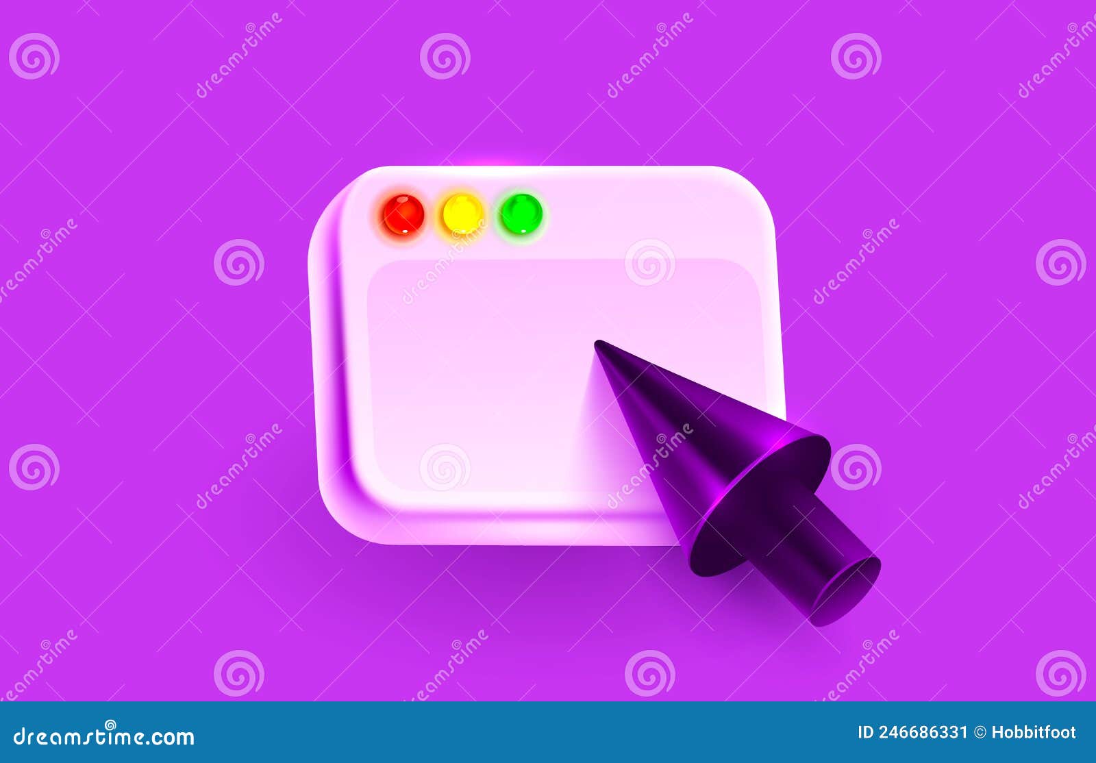 Frame Computer Screen, Cursor Mouse Click, Icon Web Frame. Vector Stock ...