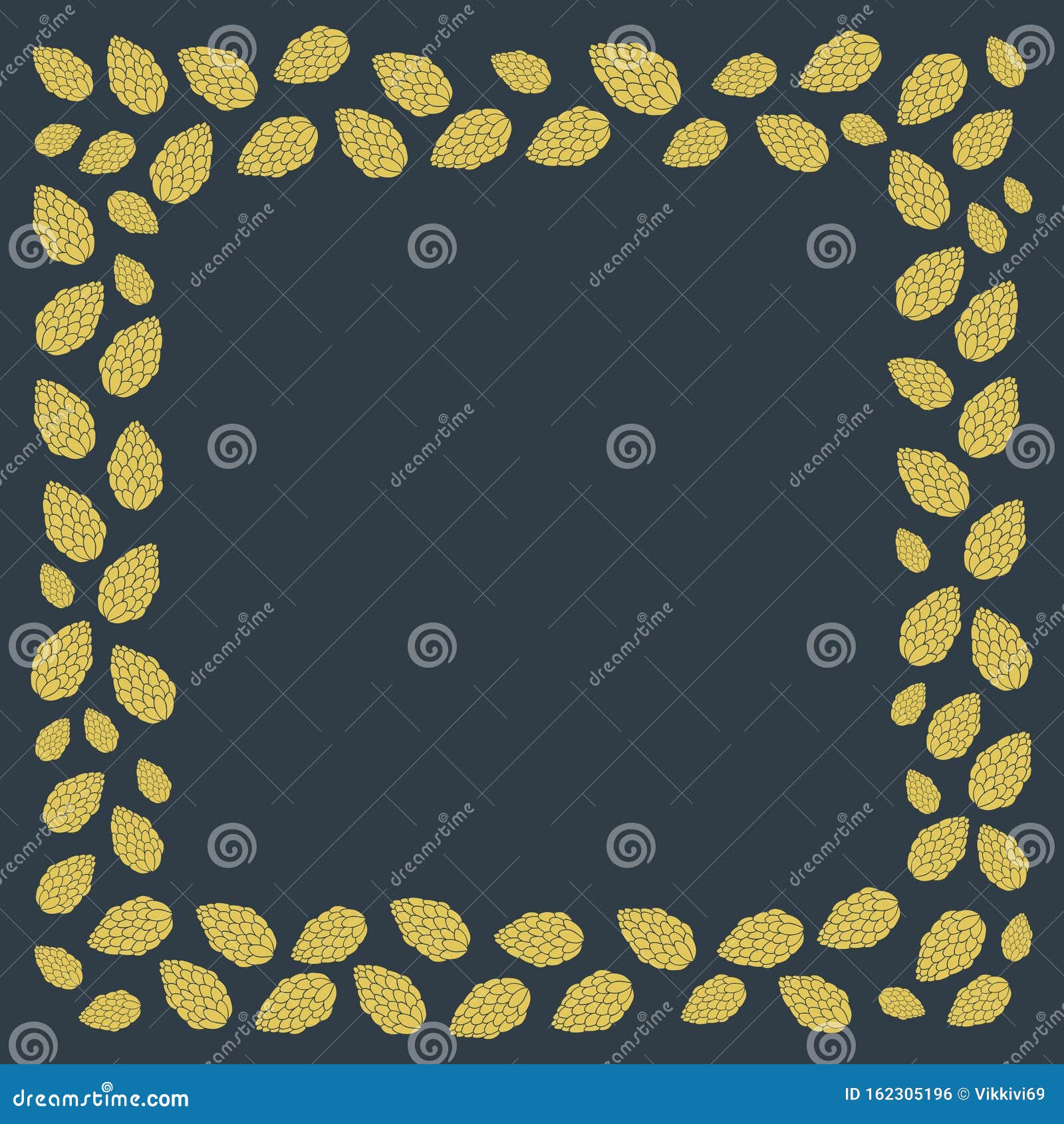 Frame of Cones. Vector Flat Illustration Stock Illustration ...