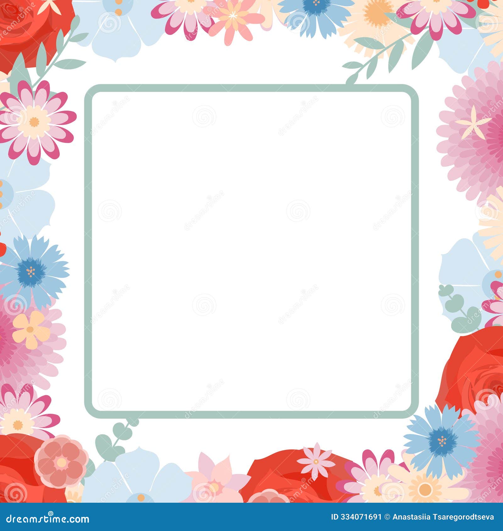 Frame for Congratulations. Suggestions and Wishes from Flowers Stock ...