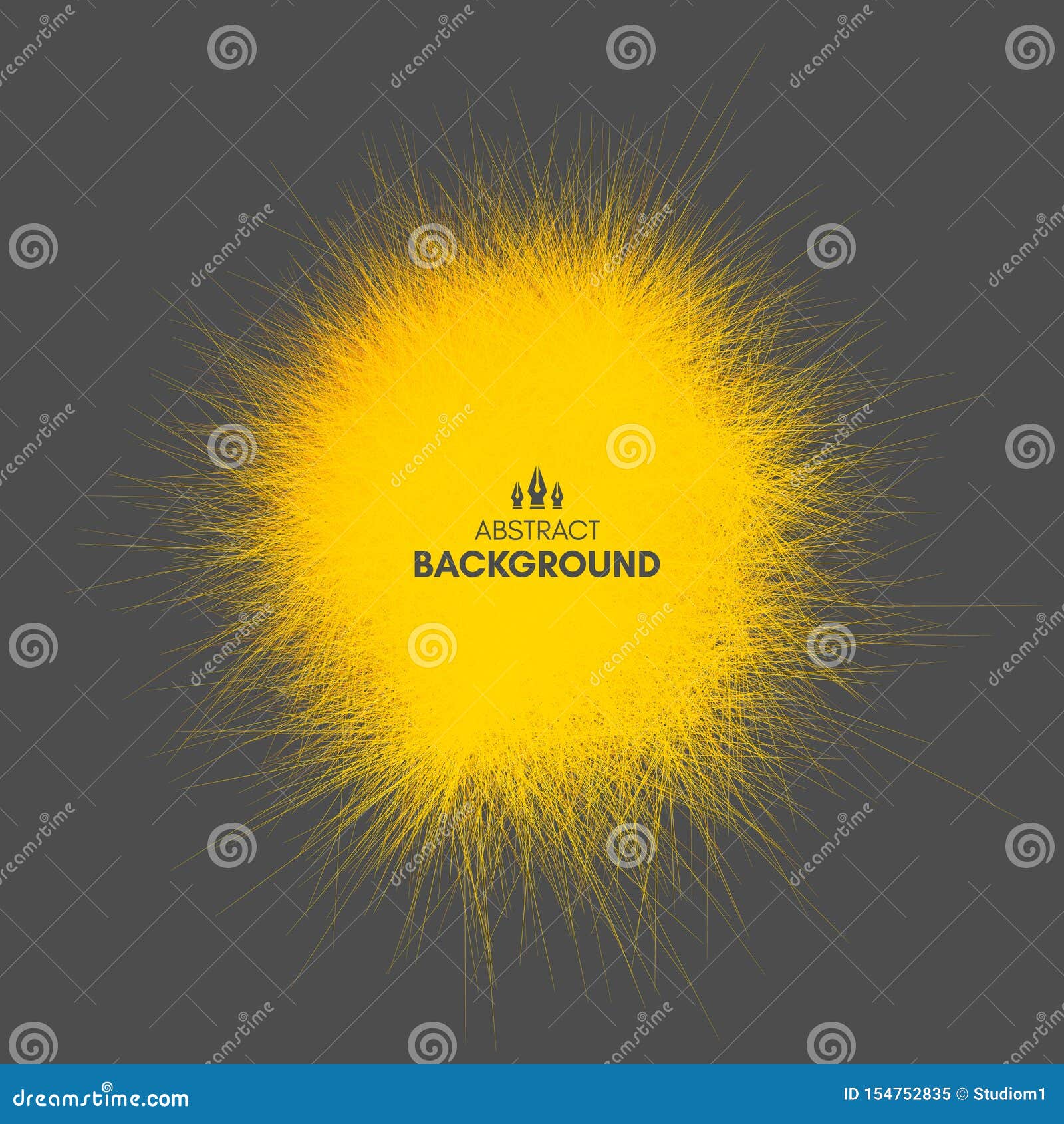 The Frame Consisting of Chaotic Lines. 3d Abstract Vector Illustration ...