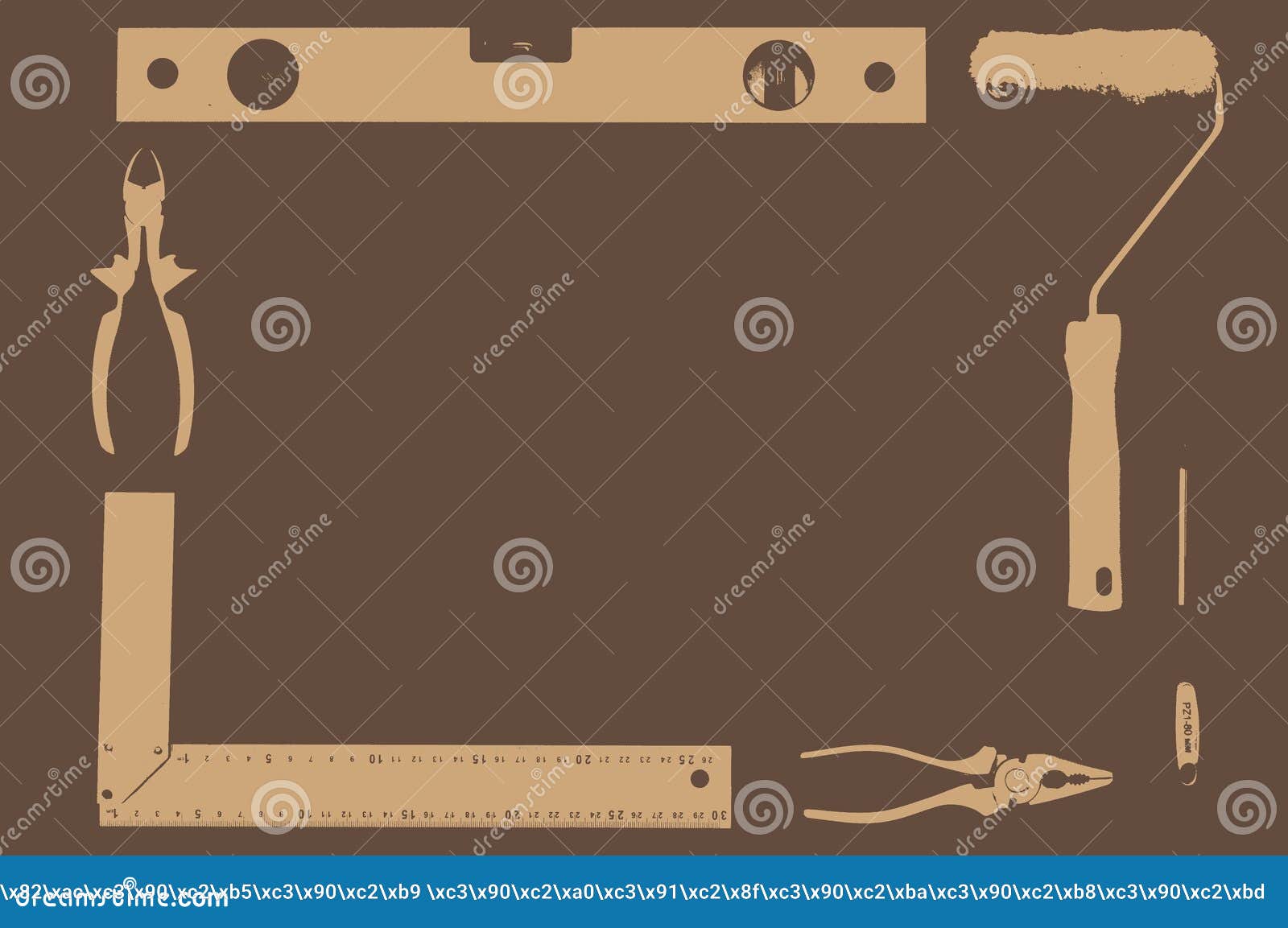 Frame of Construction Tools. the Construction Tool is Laid Out in a ...
