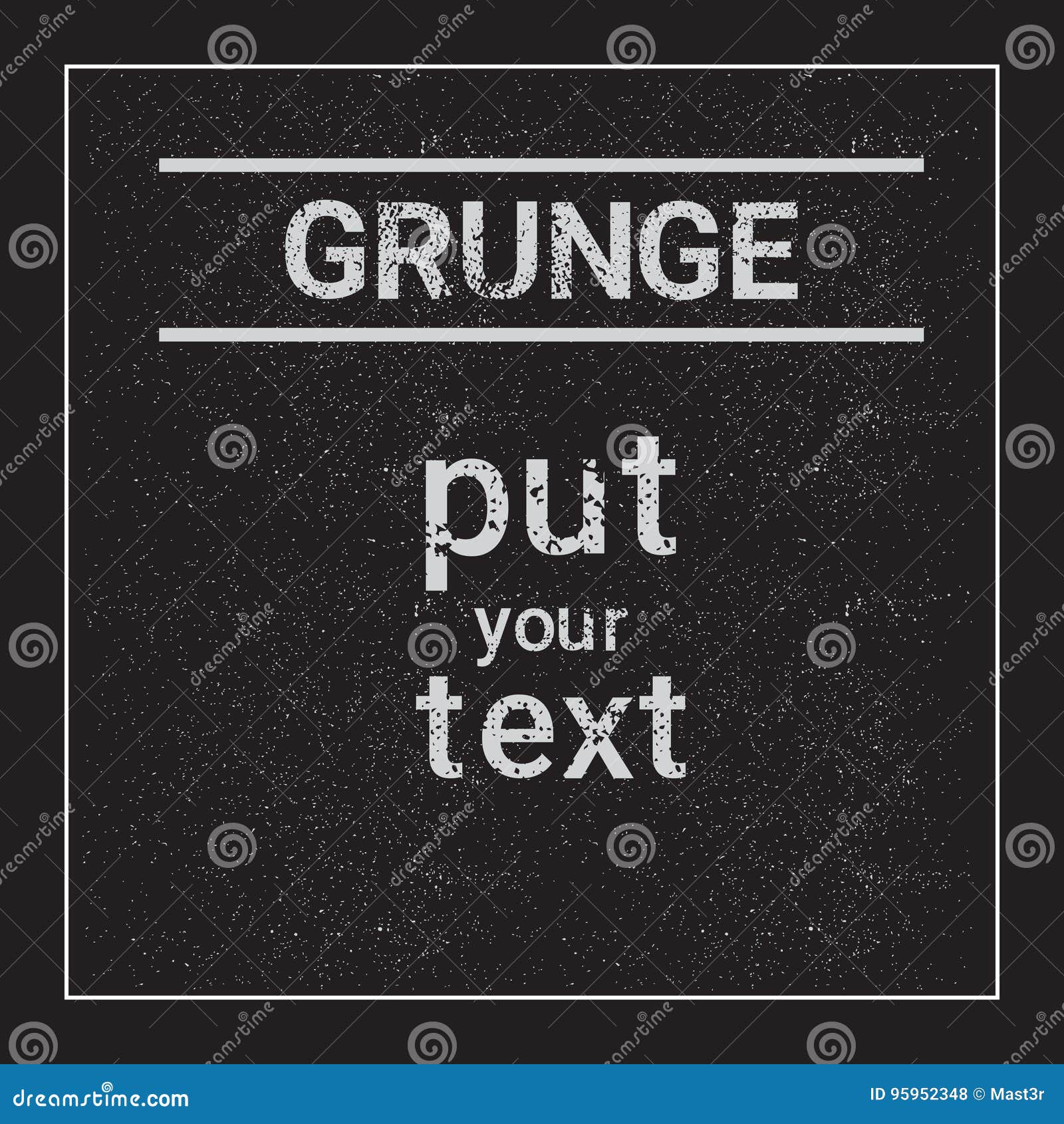 Frame for Copy Space with Grunge Textured Background Abstract Template ...