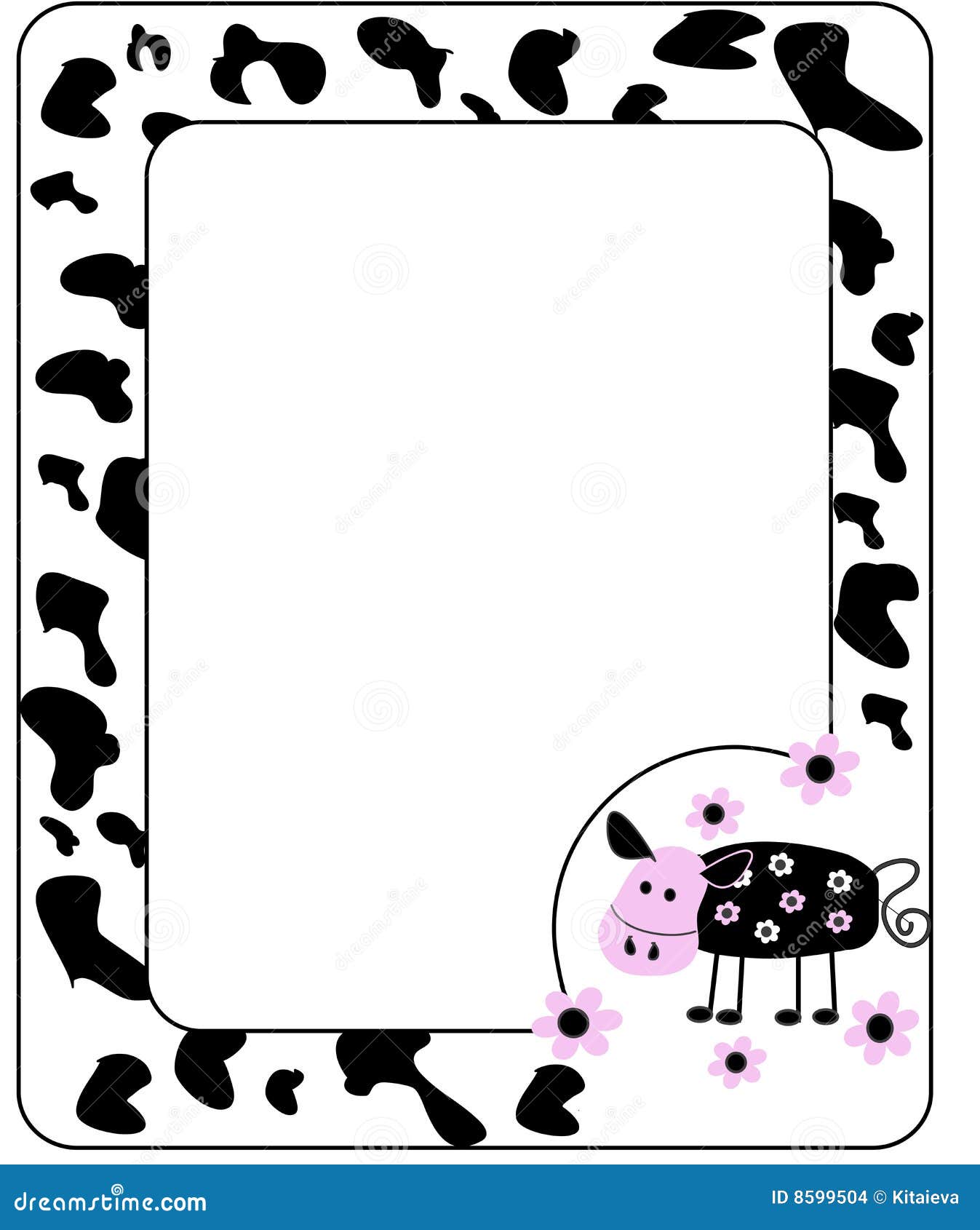 Cow border clip art