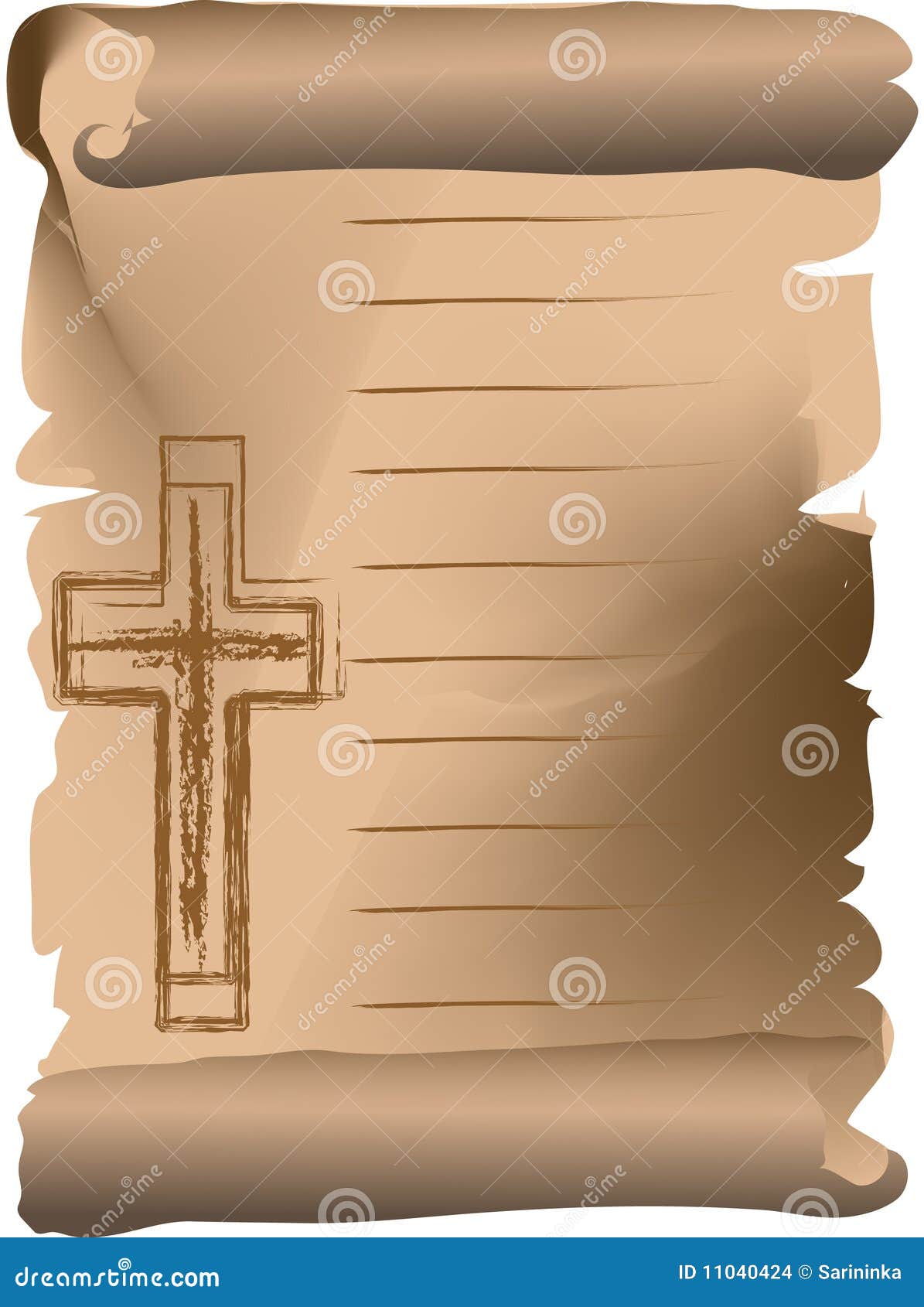 Frame with cross stock vector. Illustration of notice - 11040424