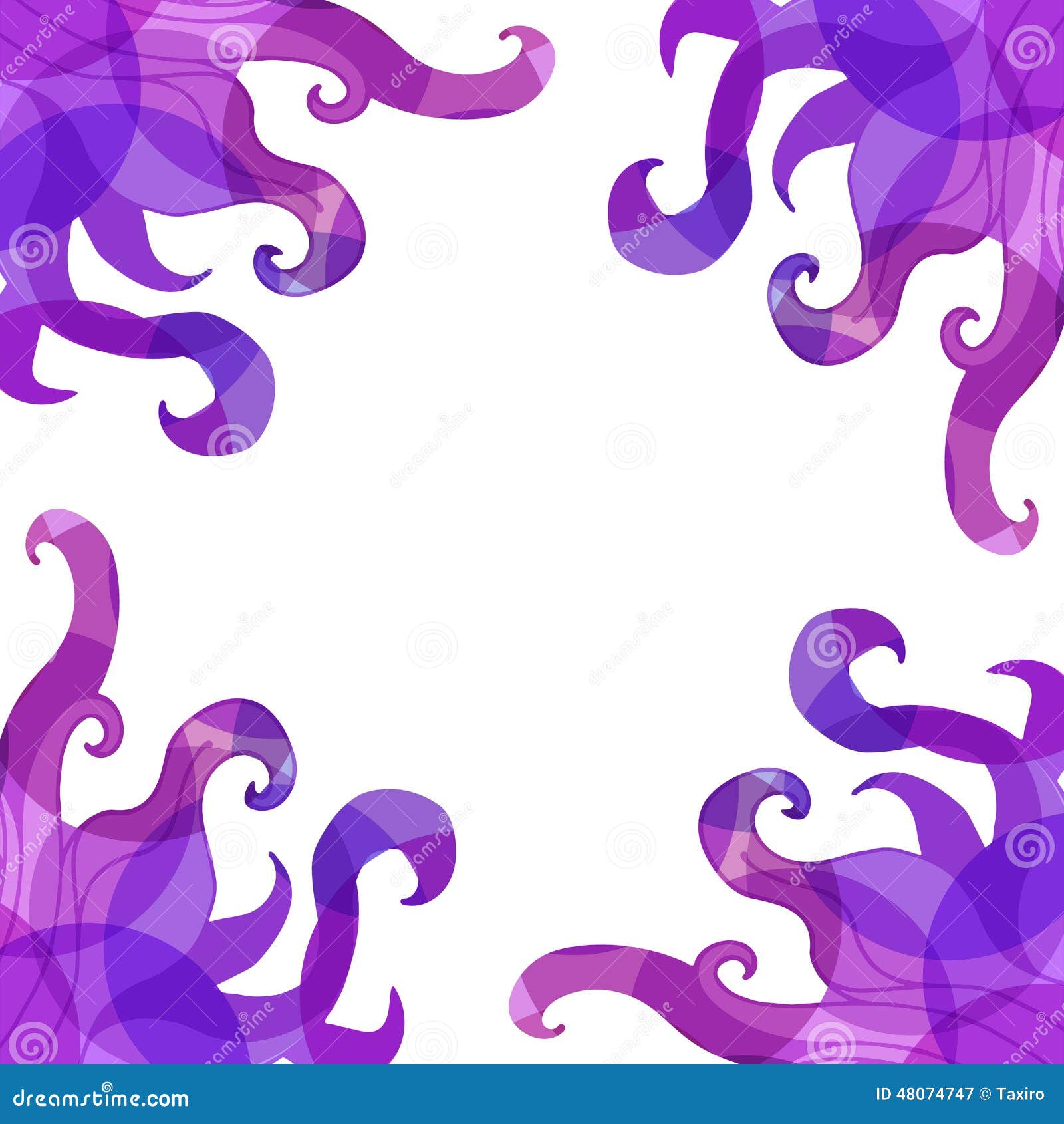 Frame from curls vector stock vector. Illustration of corner - 48074747