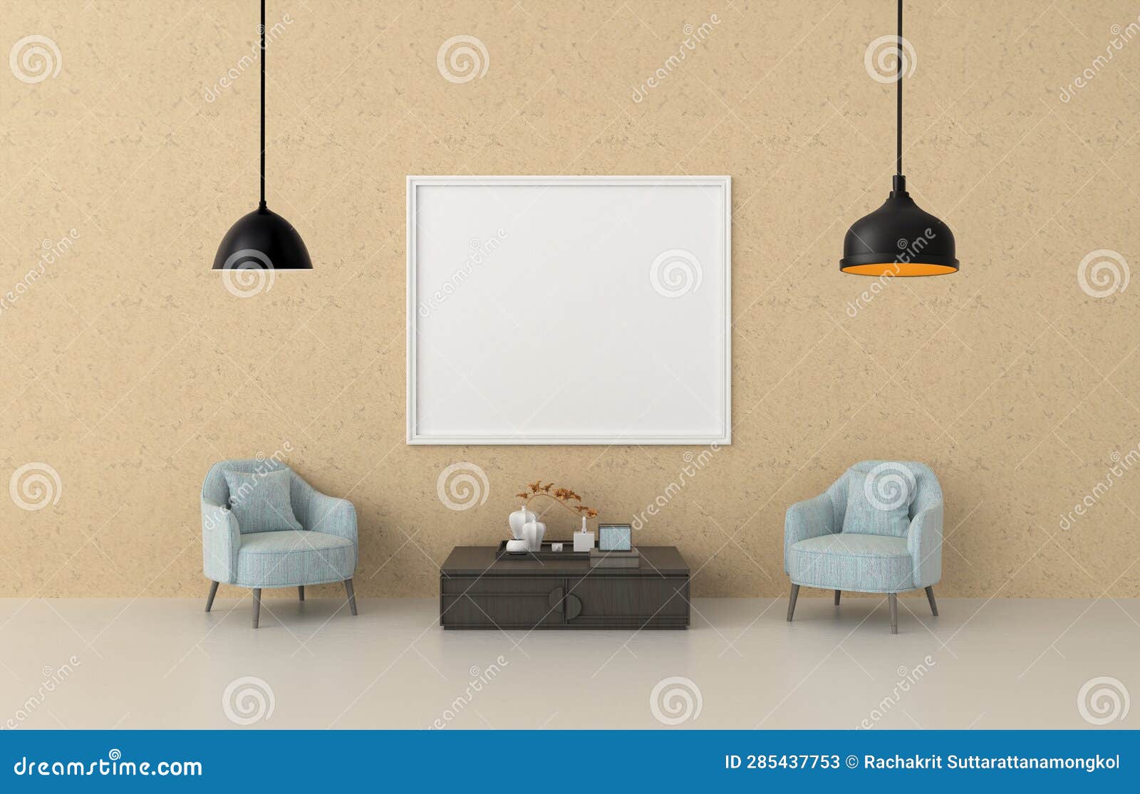 Frame 3D Interior Illustration, Wall Design Modern, Stock Illustration ...