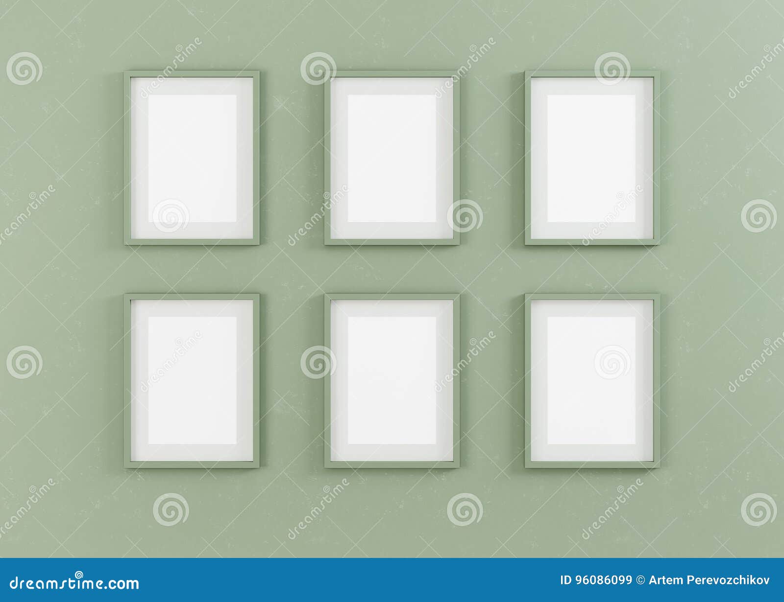 Frame. 3D rendering stock illustration. Illustration of portrait - 96086099