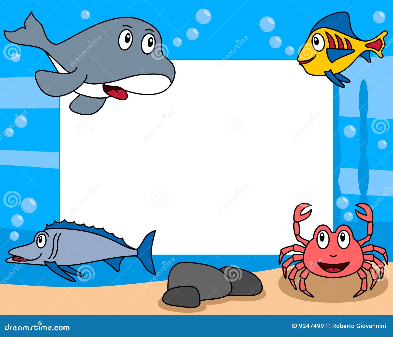 Frame Da Foto Da Vida De Mar [3] Ilustração do Vetor - Ilustração de ...